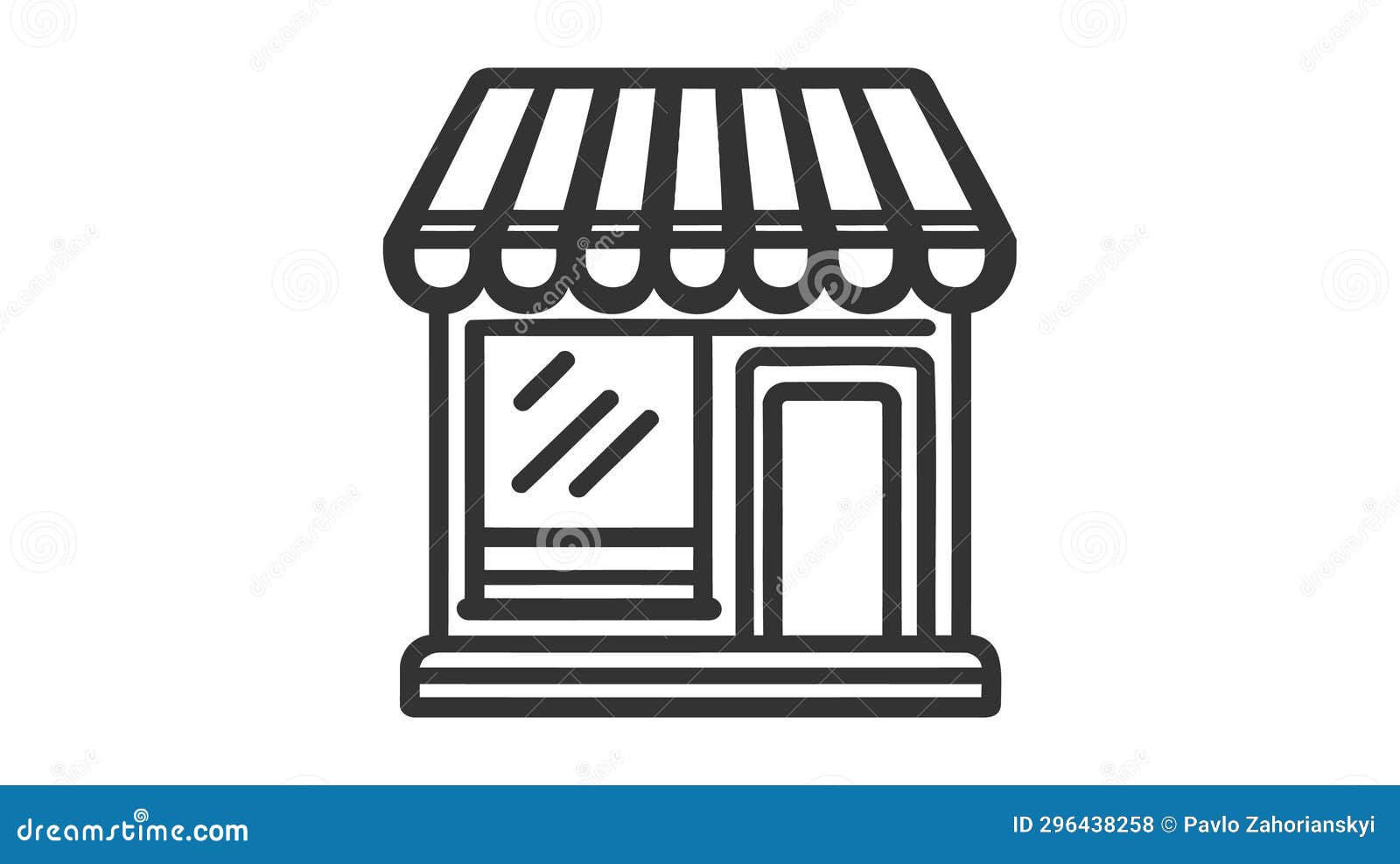 Store Icon Vector. Simple Store Sign in Modern Design Style for Web ...