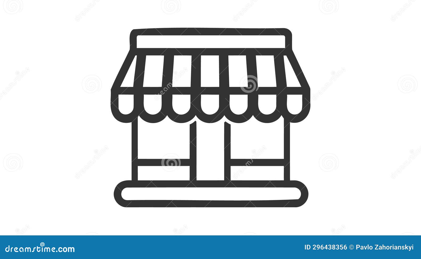 Store Icon Vector. Simple Store Sign in Modern Design Style for Web ...