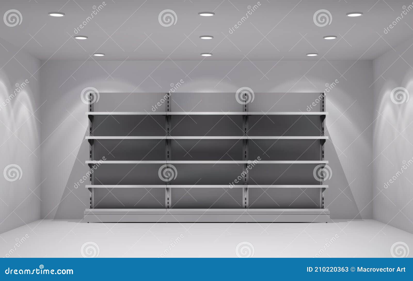 Store Interior Background stock vector. Illustration of market - 210220363