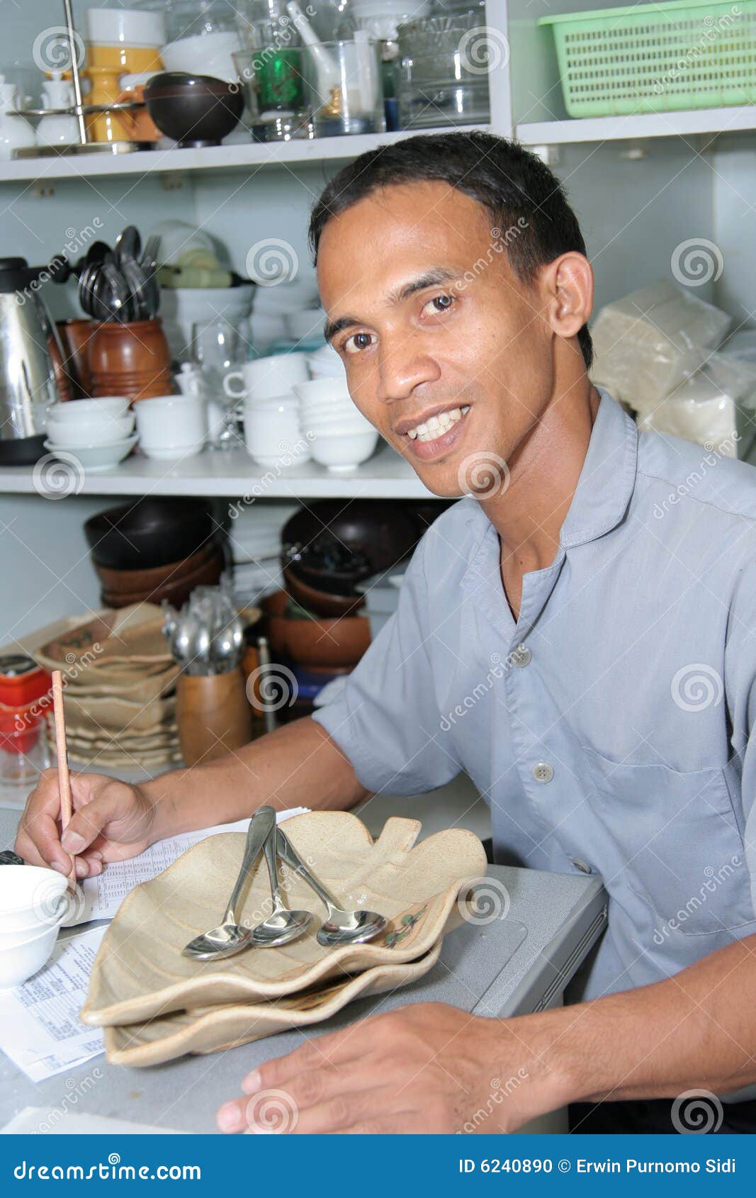 Store keeper stock photo. Image of catering, warehouse - 6240890