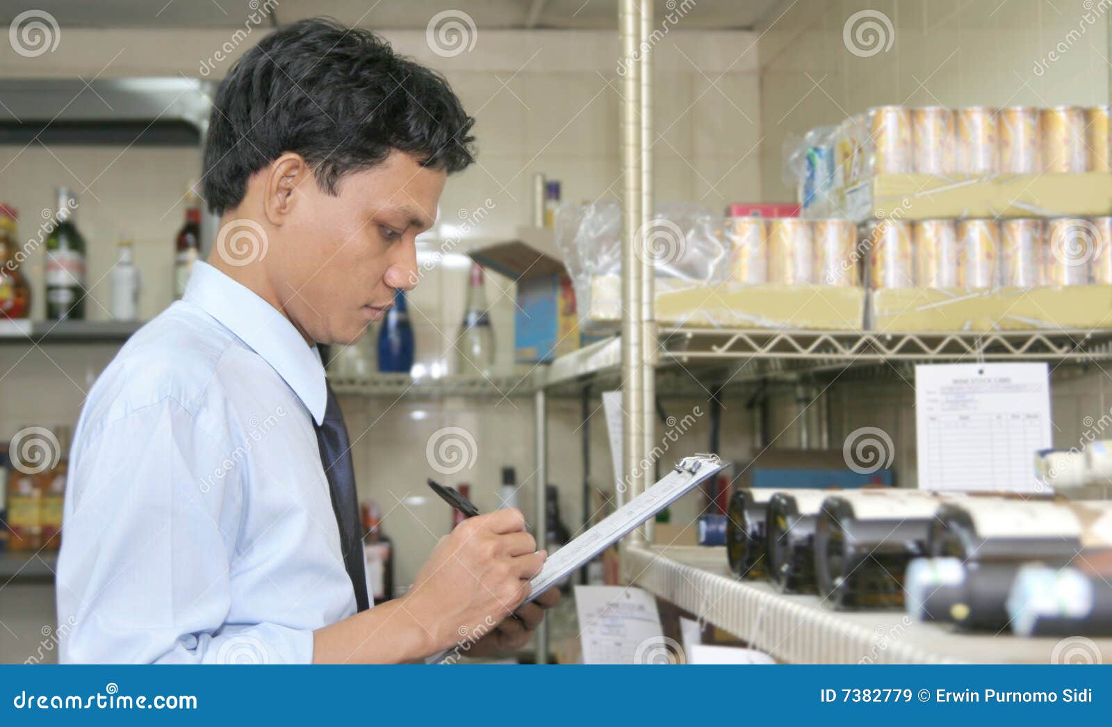 Store keeper or auditor stock image. Image of house, inspection - 7382779