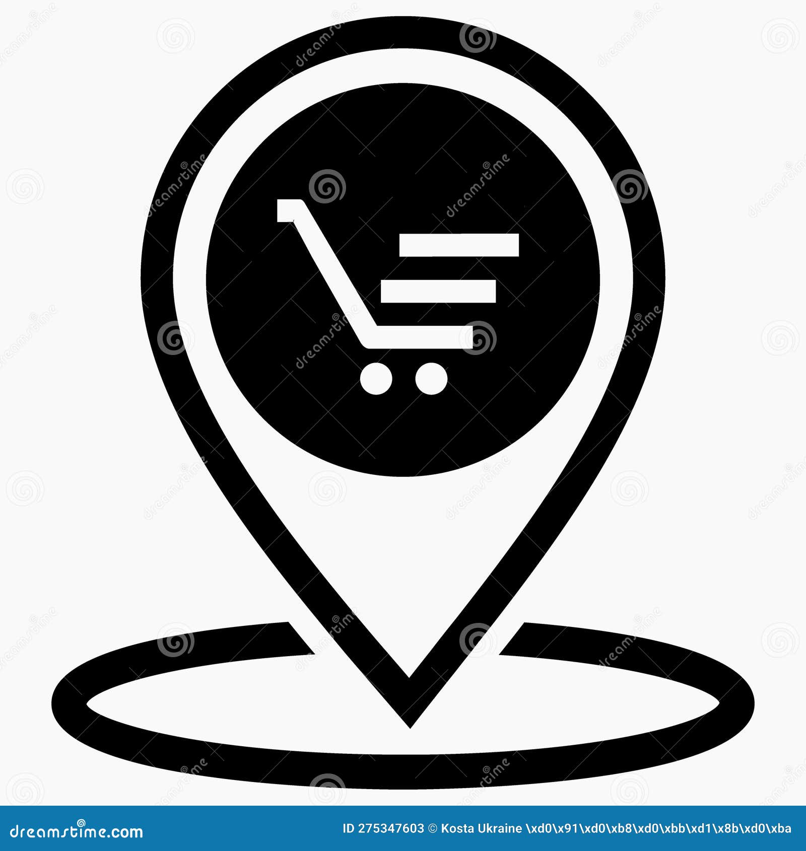 Store location icon stock vector. Illustration of logo - 275347603