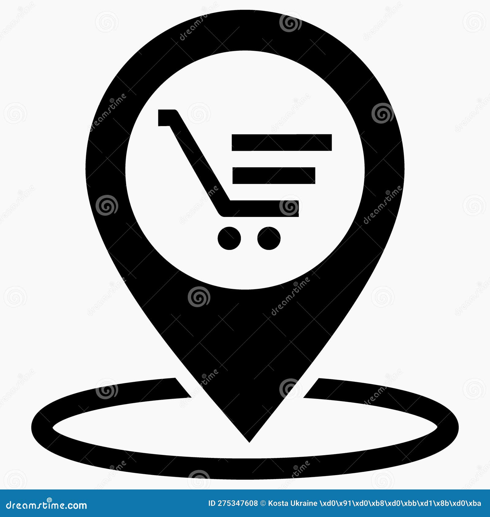 Store location icon stock vector. Illustration of destination - 275347608
