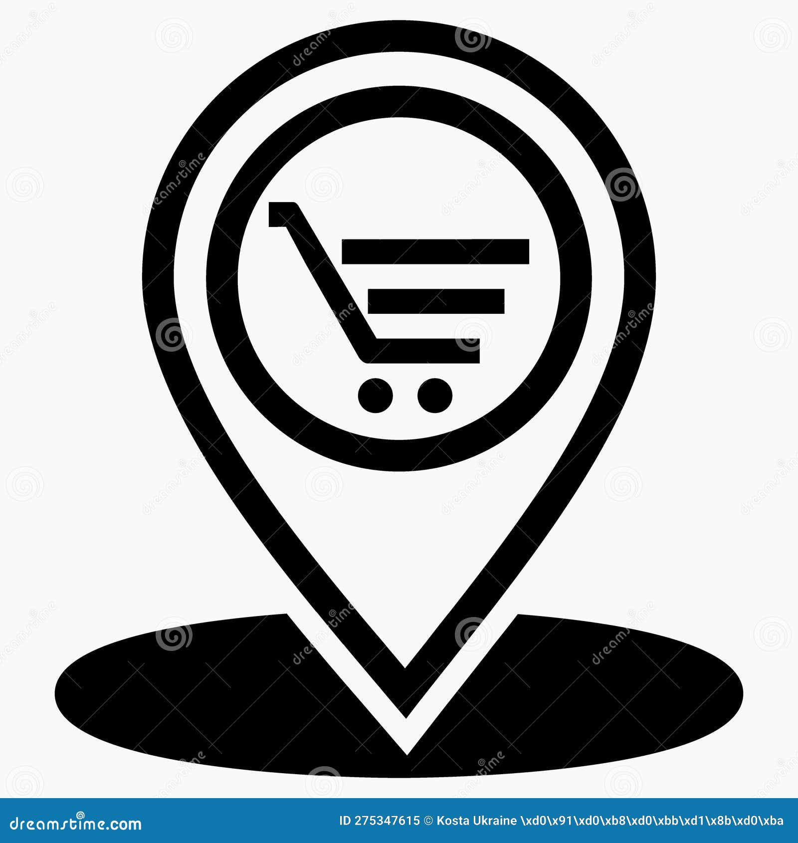 Store location icon stock vector. Illustration of logo - 275347615