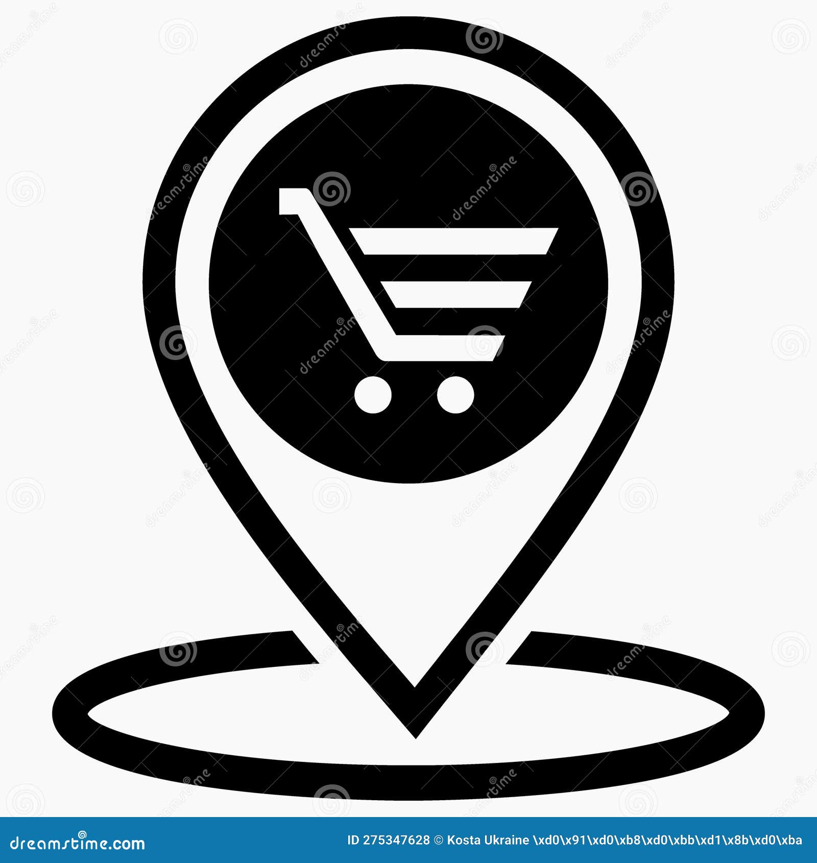 Store location icon stock vector. Illustration of badge - 275347628