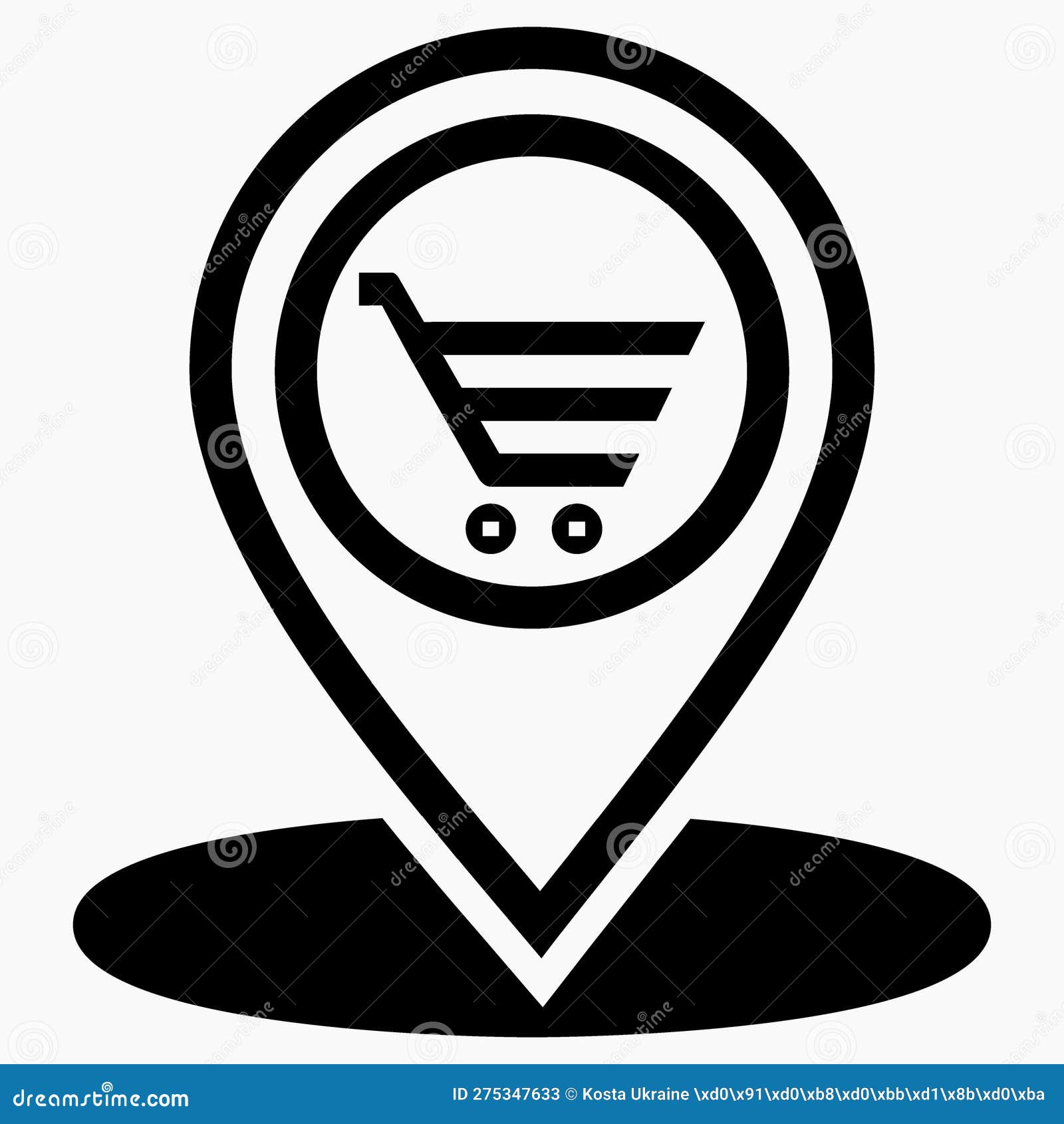 Store location icon stock vector. Illustration of navigation - 275347633