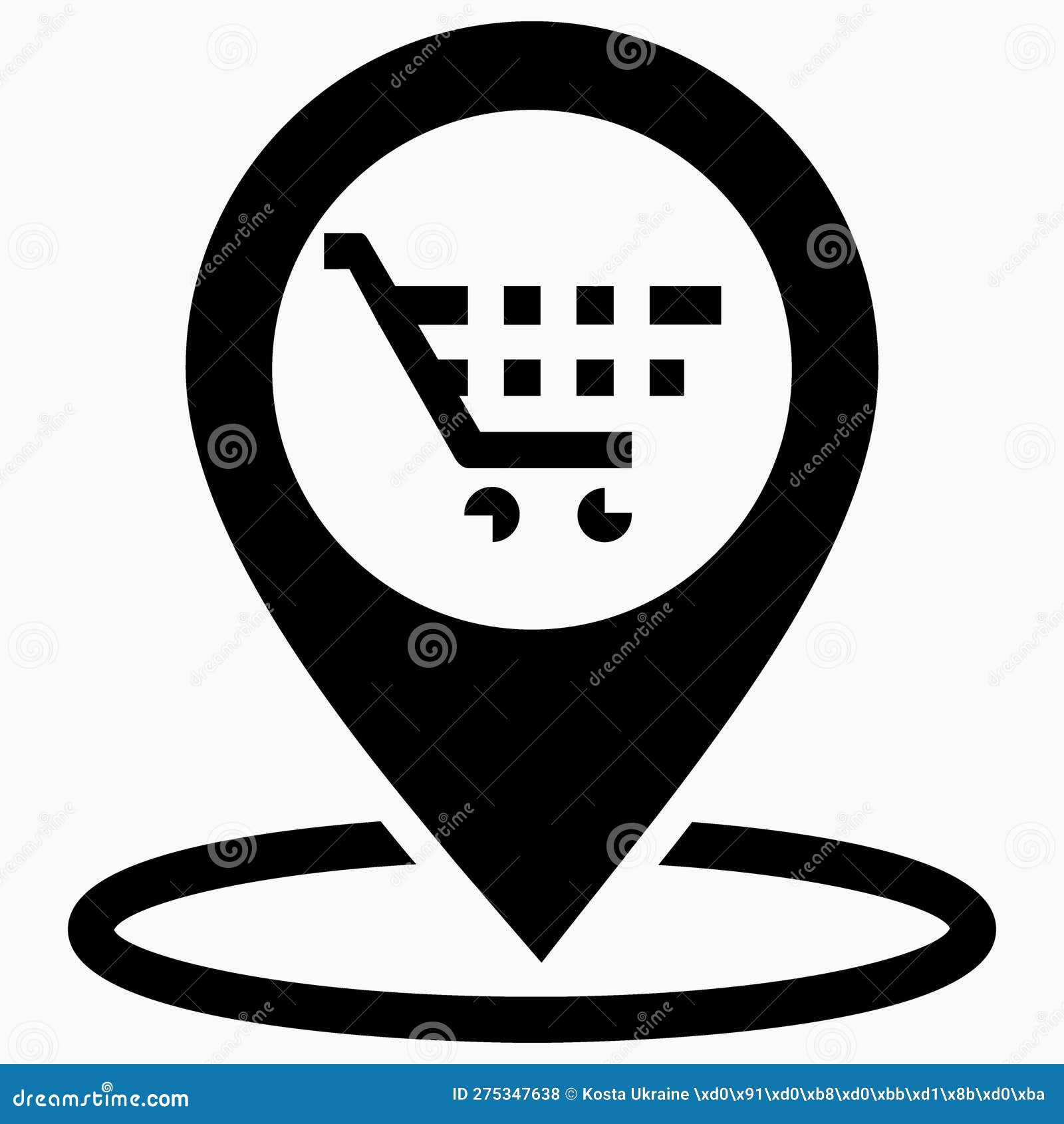 Store location icon stock vector. Illustration of location - 275347638