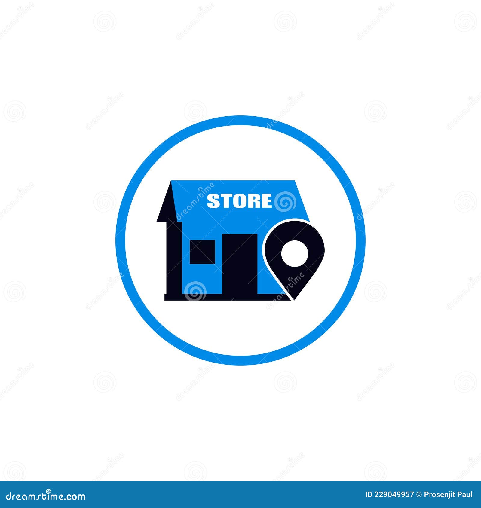 Store Location Pin Icon Vector Stock Vector - Illustration of location ...