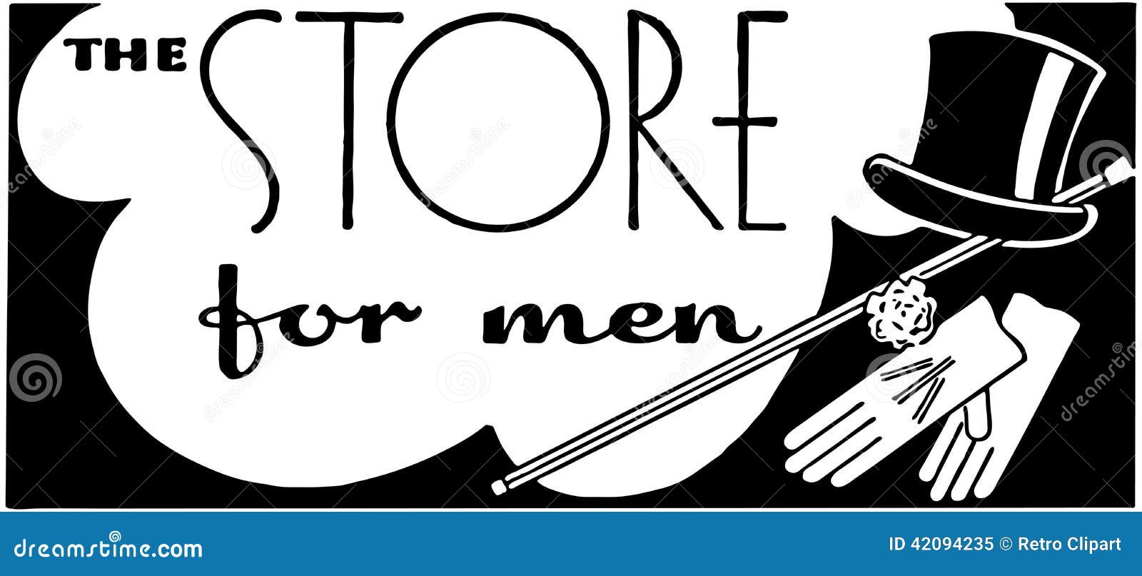 The Store for Men 2 stock vector. Illustration of advertising - 42094235
