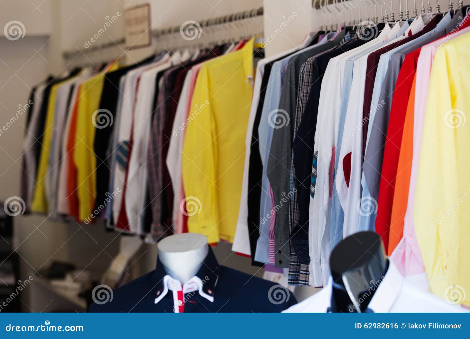 Store with men shirts stock photo. Image of retail, ordinary - 62982616