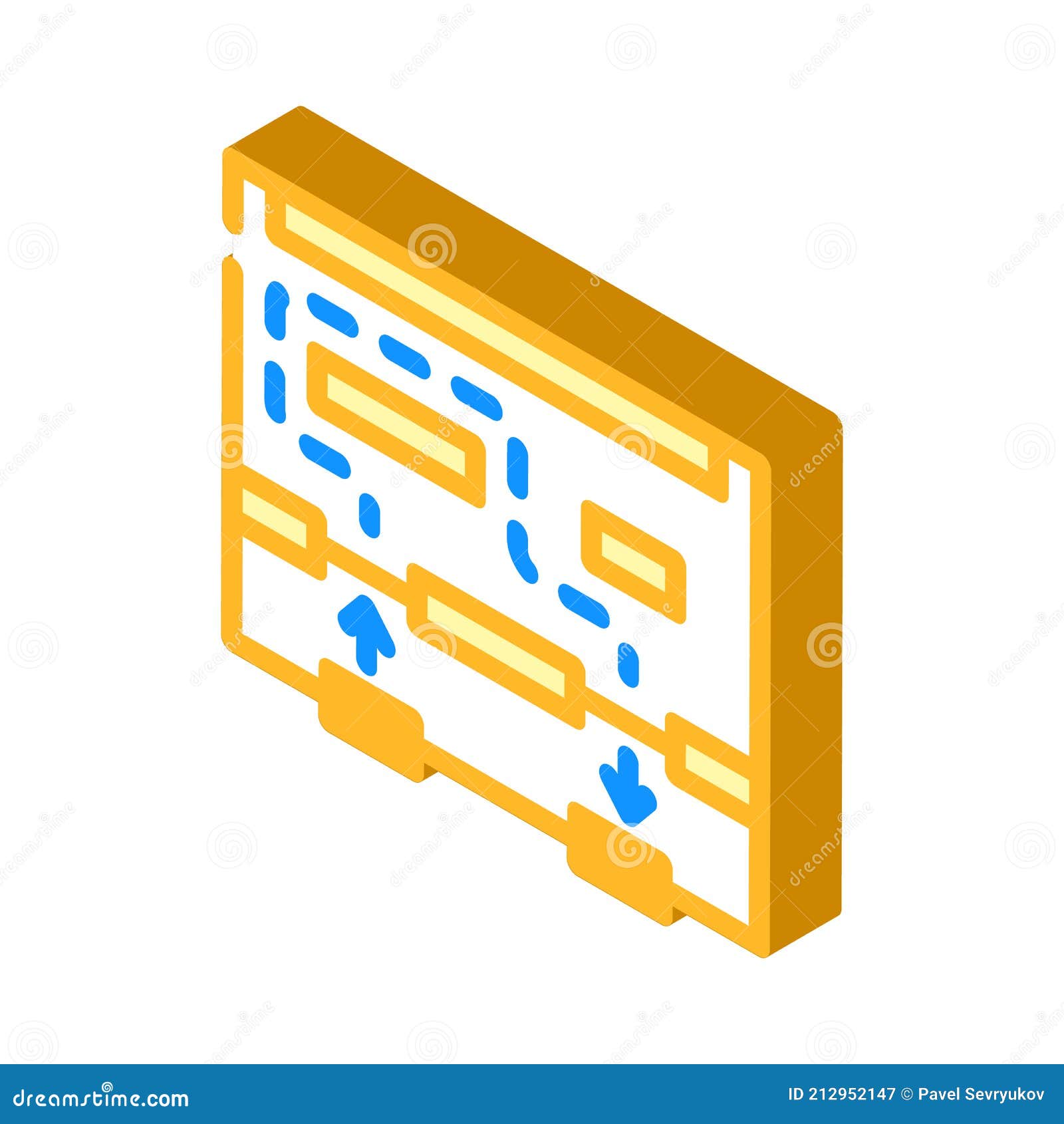 Store Movement Map Isometric Icon Vector Illustration Stock Vector ...