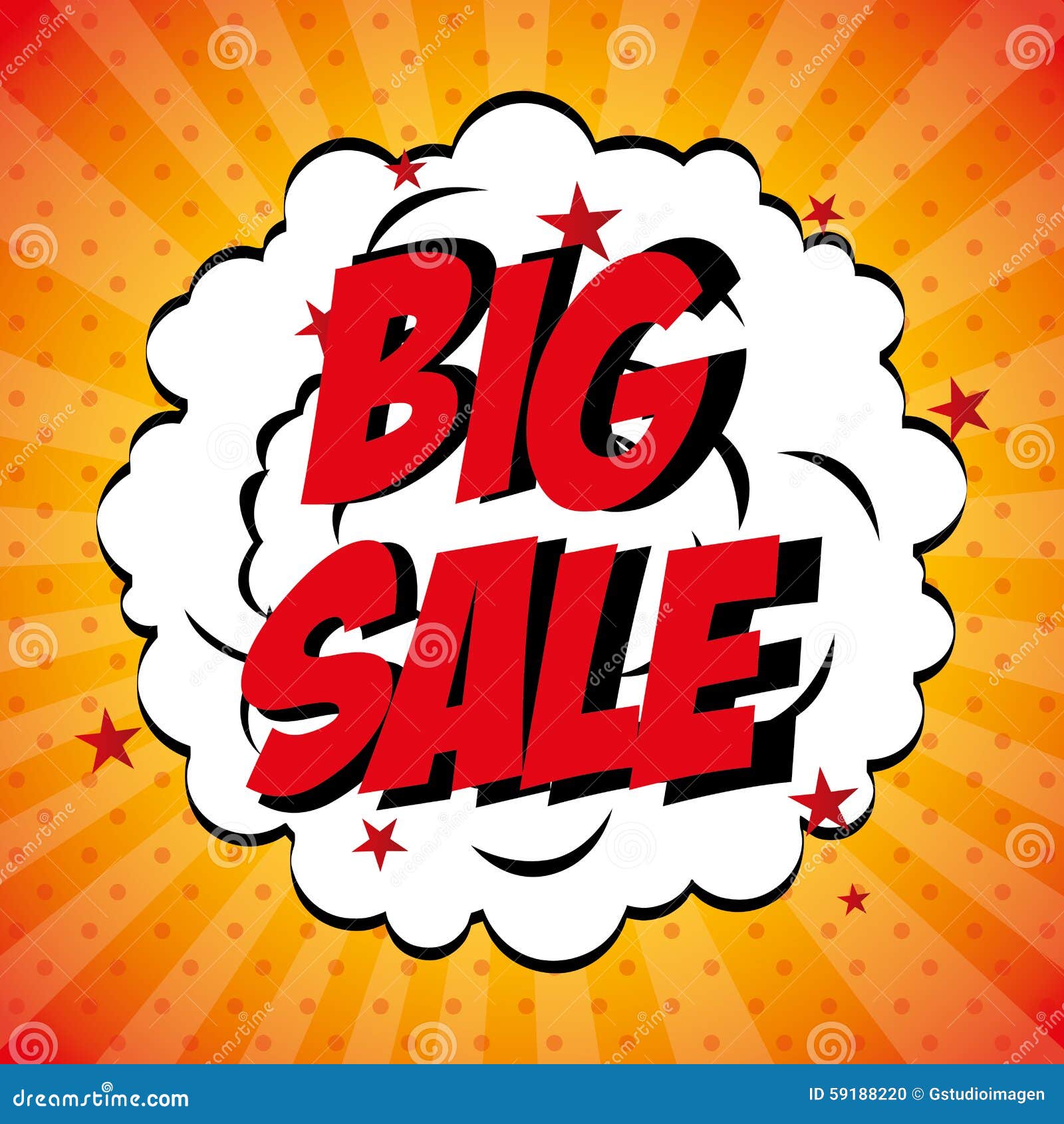 Store pop art label stock vector. Illustration of advertising - 59188220