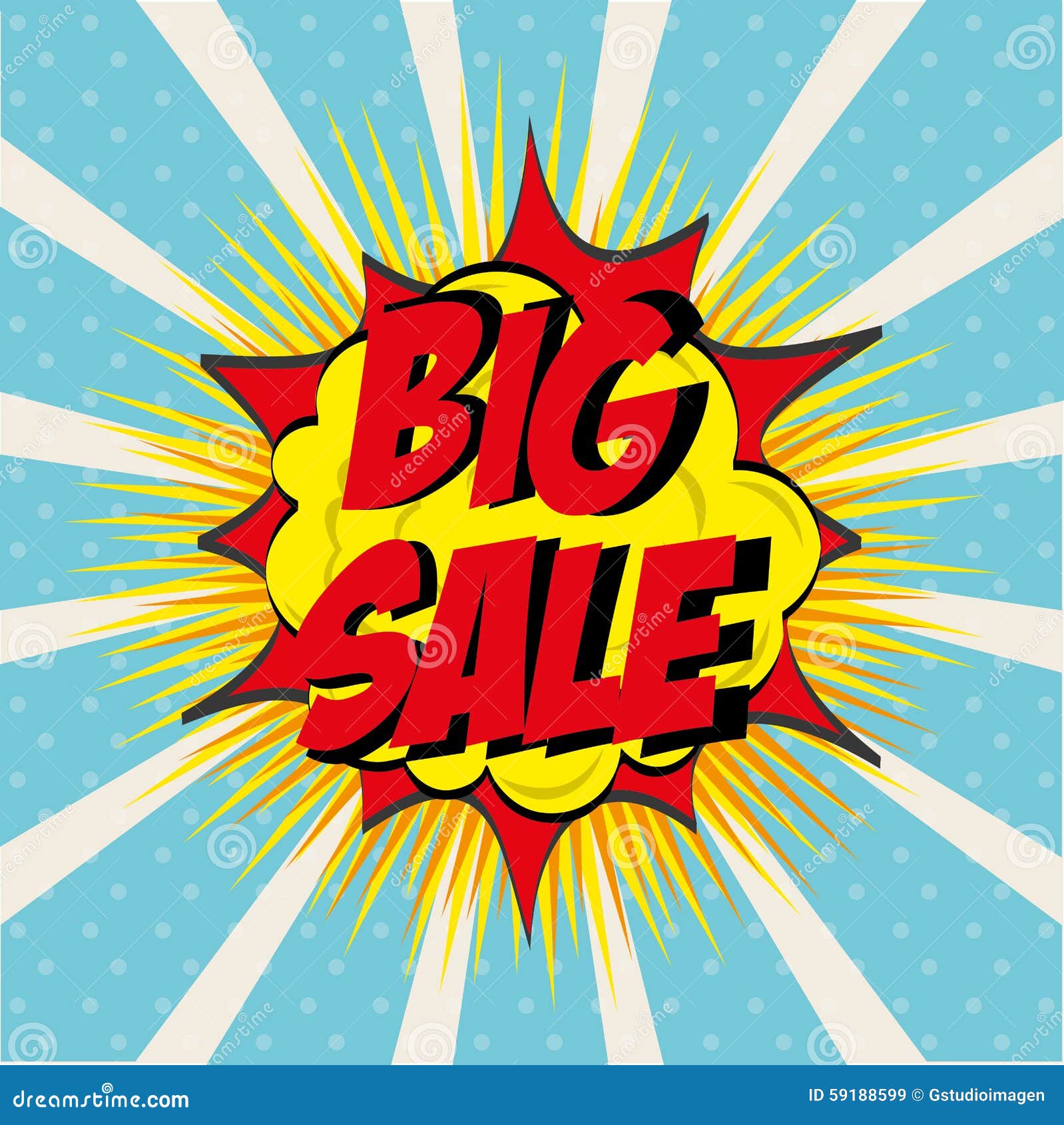 Store pop art label stock vector. Illustration of advertising - 59188599