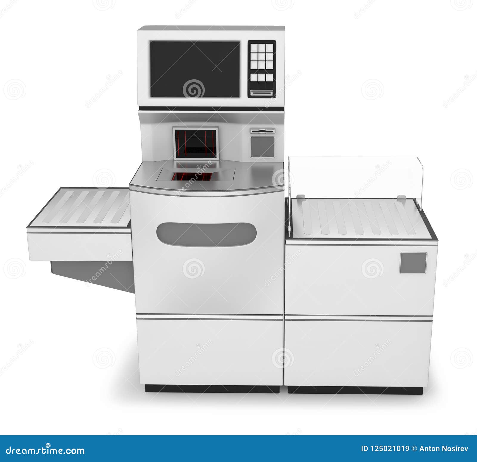 Self-checkout Kiosks Icon That Symbolizes Modern Shopping And Future ...