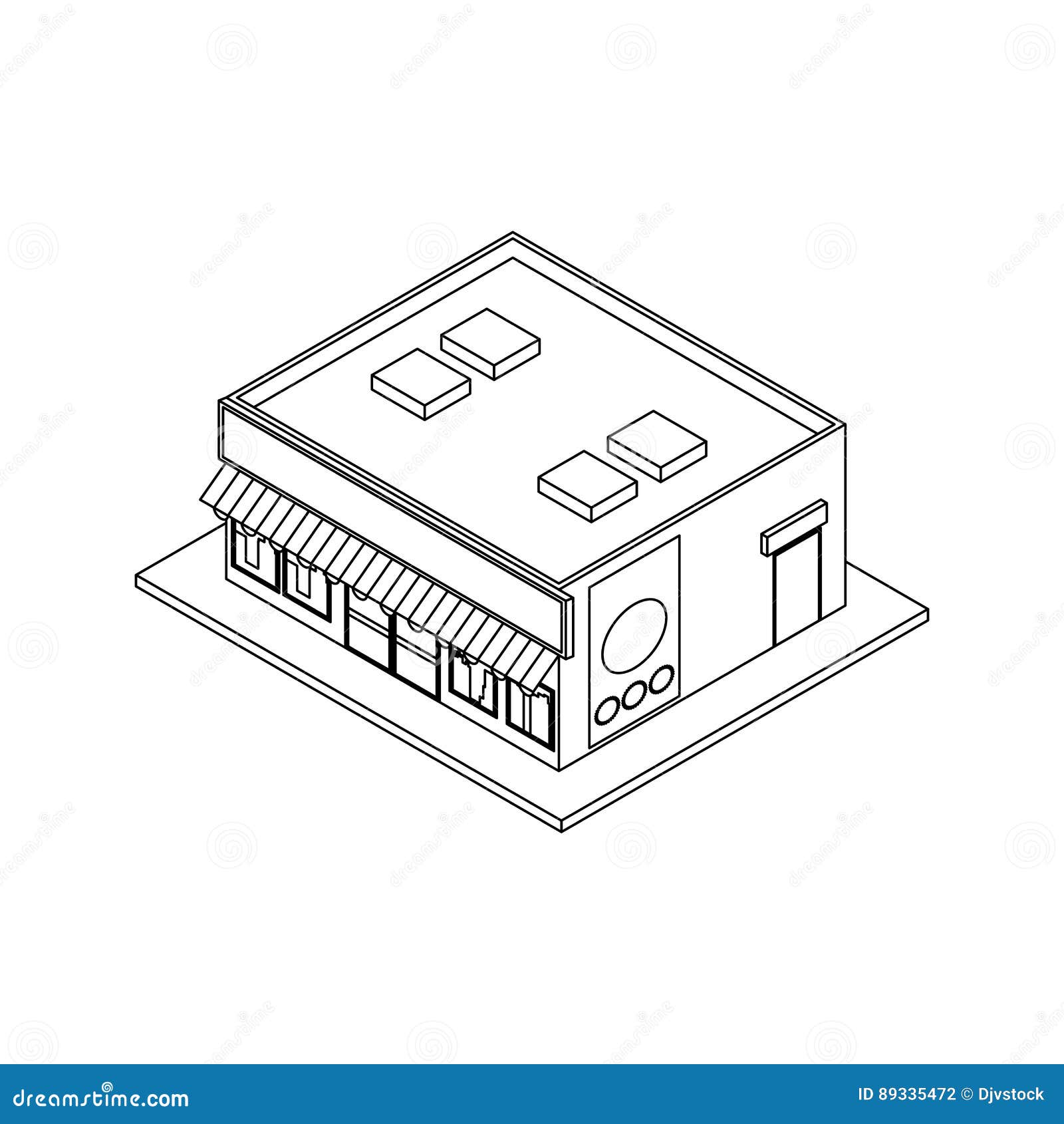 Store shop building stock illustration. Illustration of light - 89335472