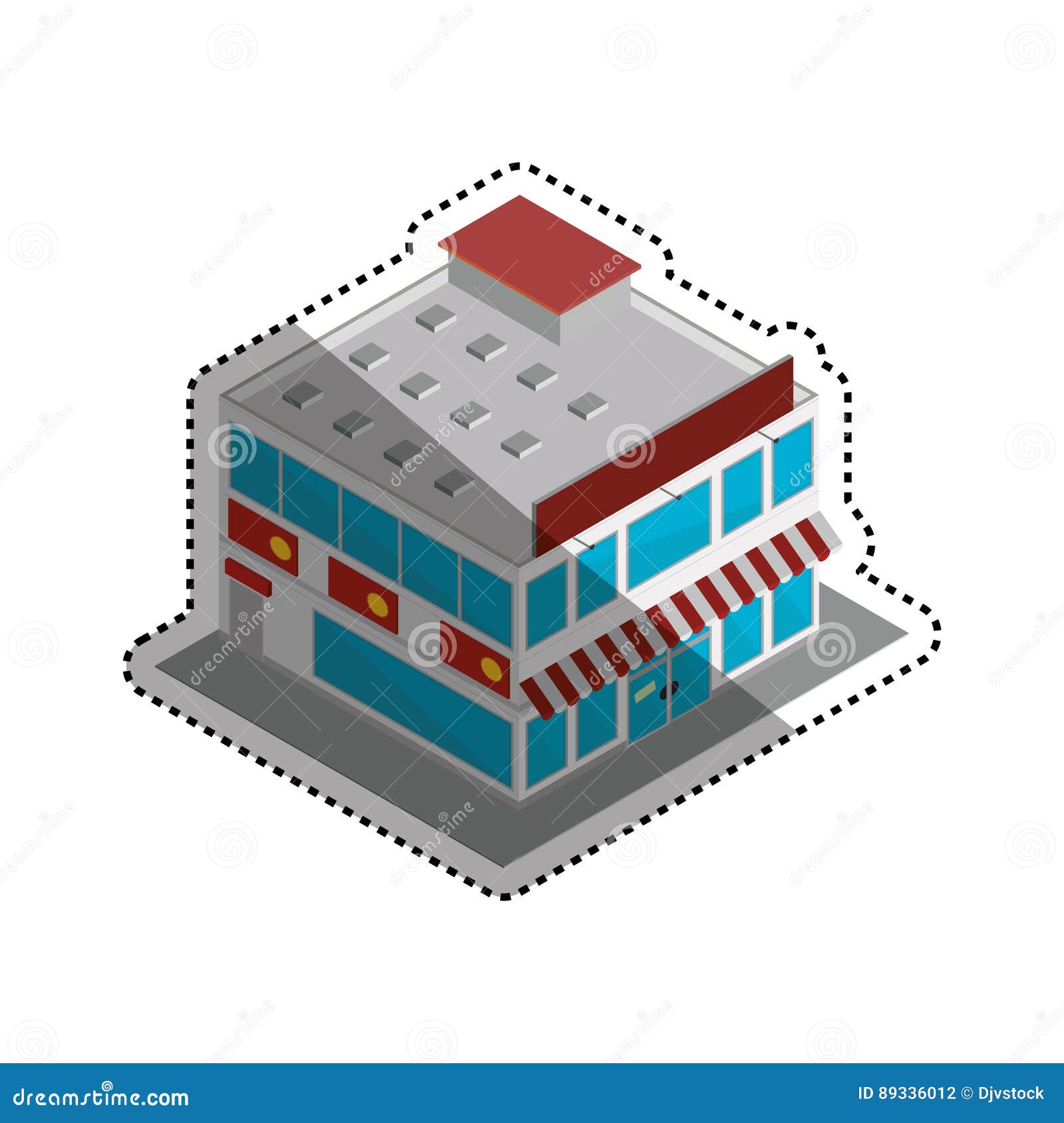 Store shop building stock illustration. Illustration of front - 89336012