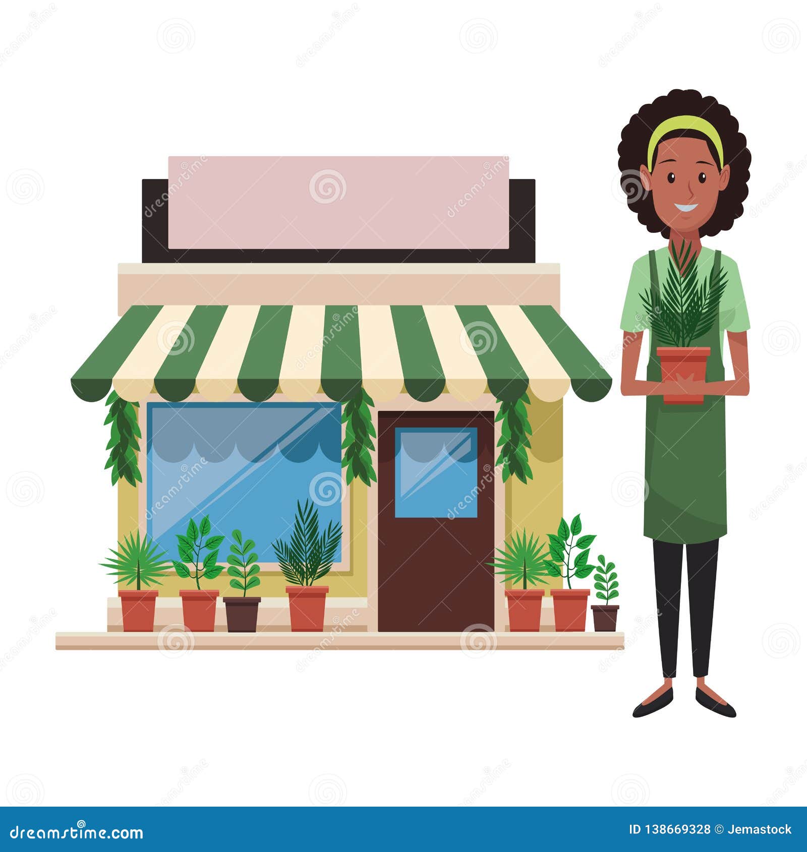 Store Shopping Front Cartoon Stock Vector - Illustration of purchase ...