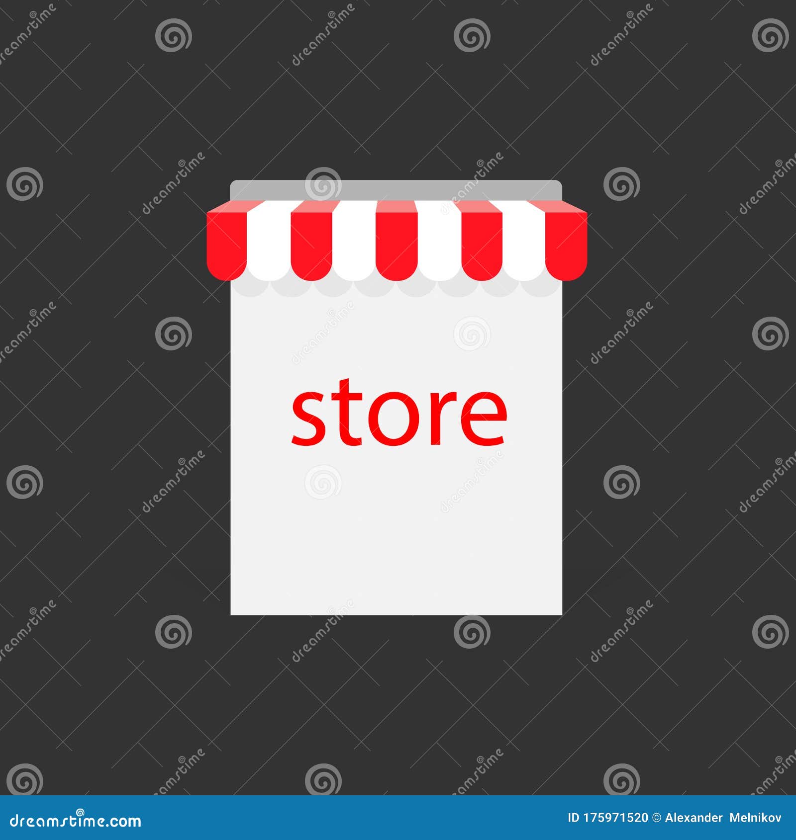Store Sign Banner Icon. Vector Illustration Eps 10 Stock Vector ...