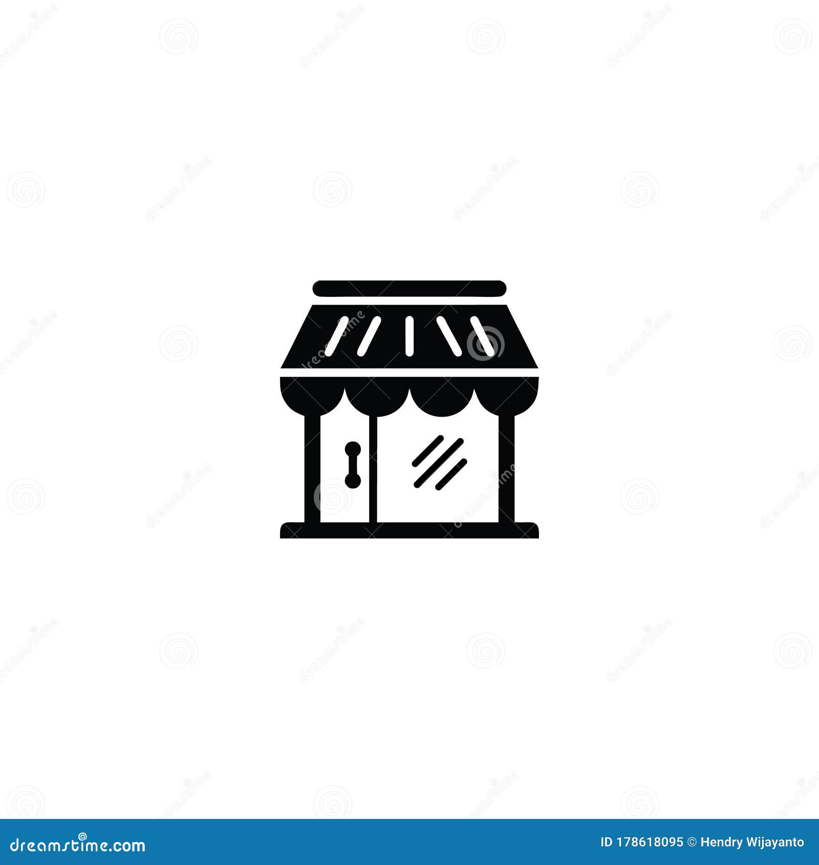 Store Simple Icon Logo Isolated on White Background Stock Vector ...