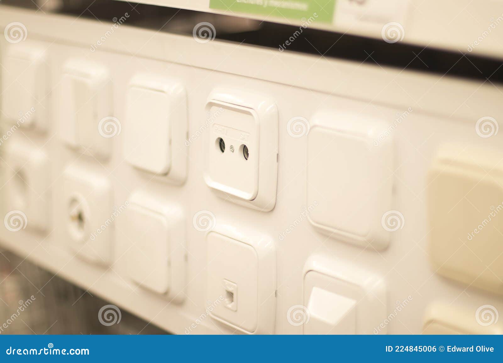 Store Socket Switch Display Stock Photo - Image of hardware, home ...