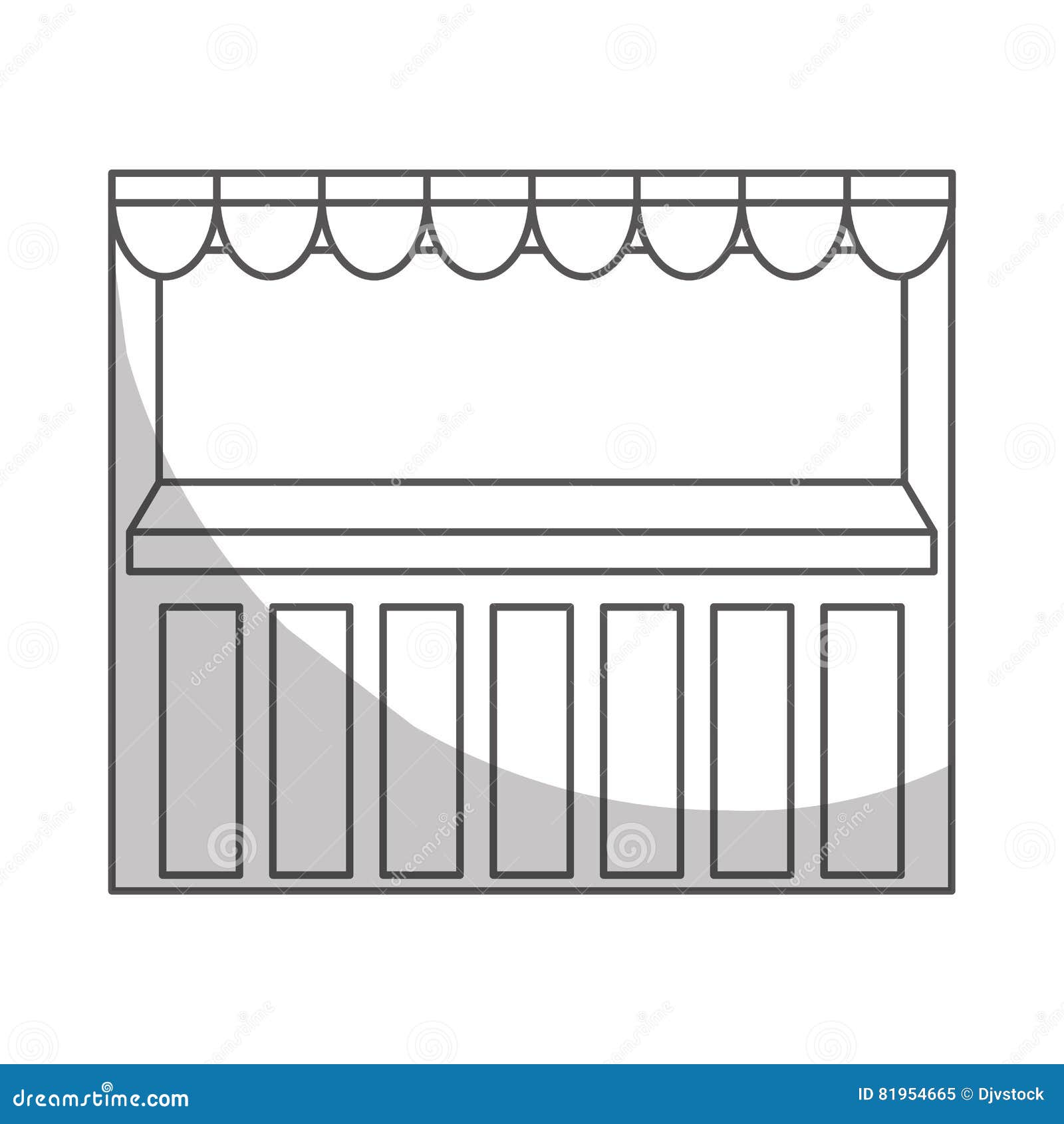 Store stand icon image stock vector. Illustration of storefront - 81954665