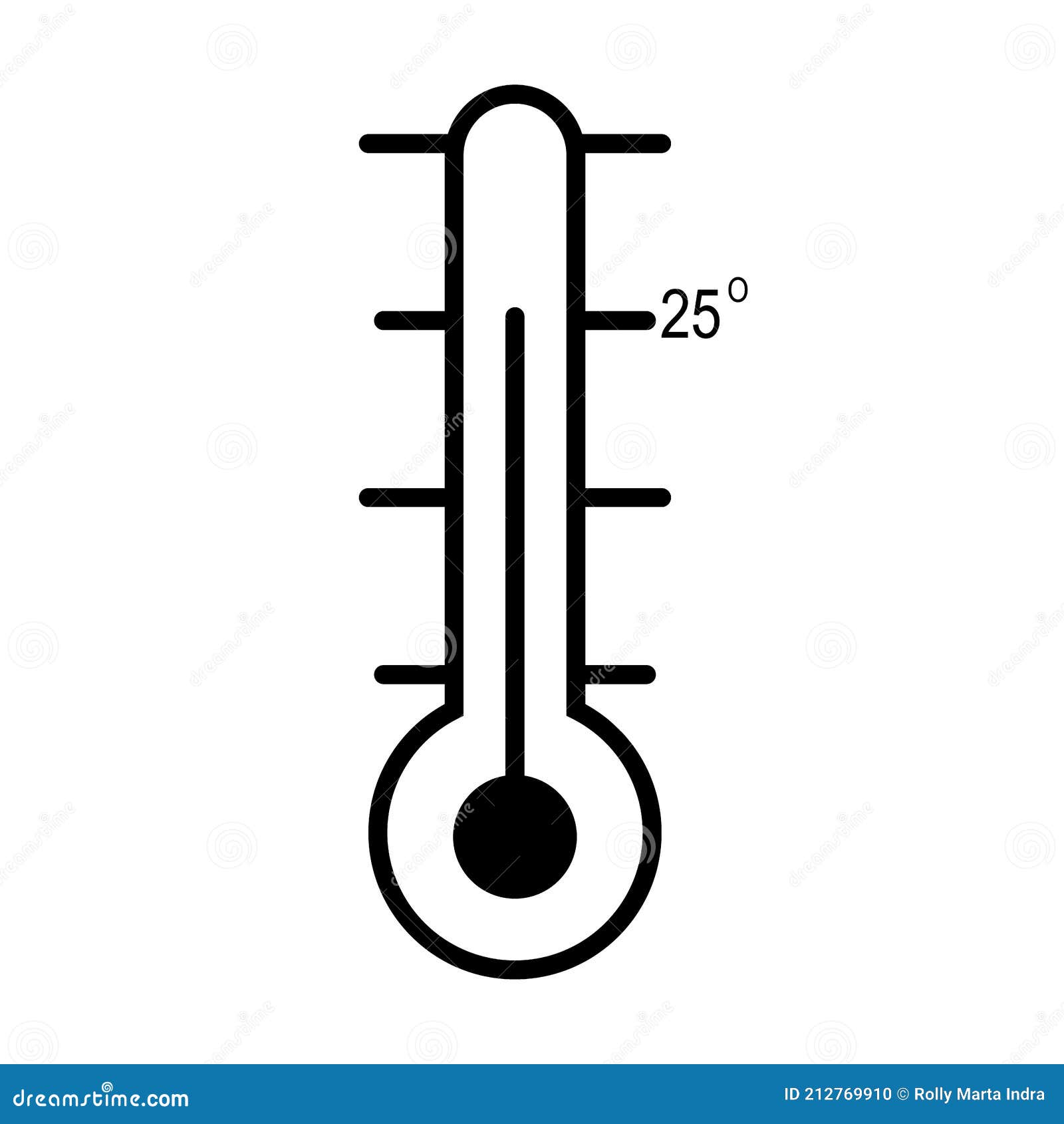 Store at a Temperature of 20 Degrees. Vector Illustration of ...