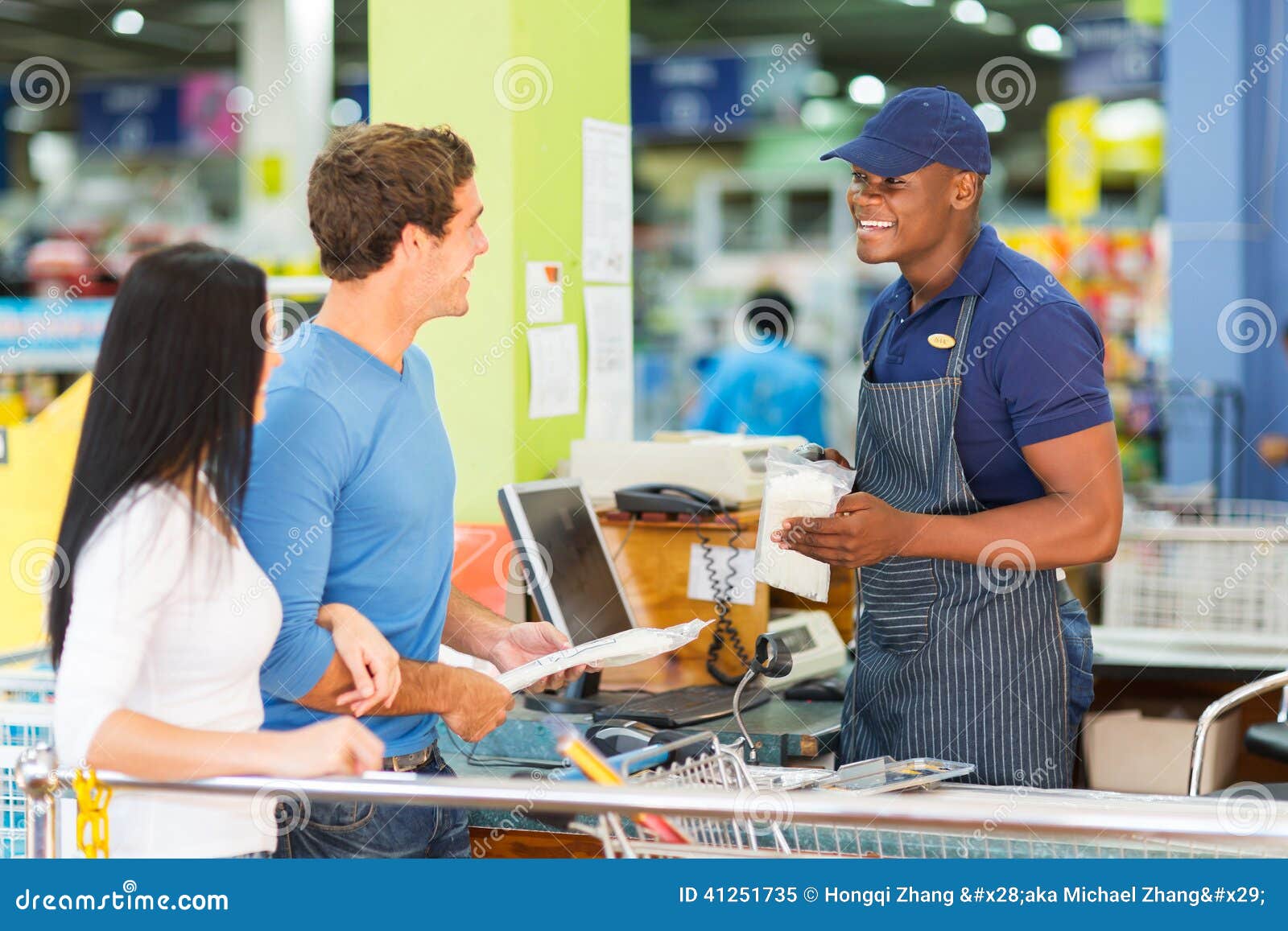 Store till point stock image. Image of cart, handsome - 41251735