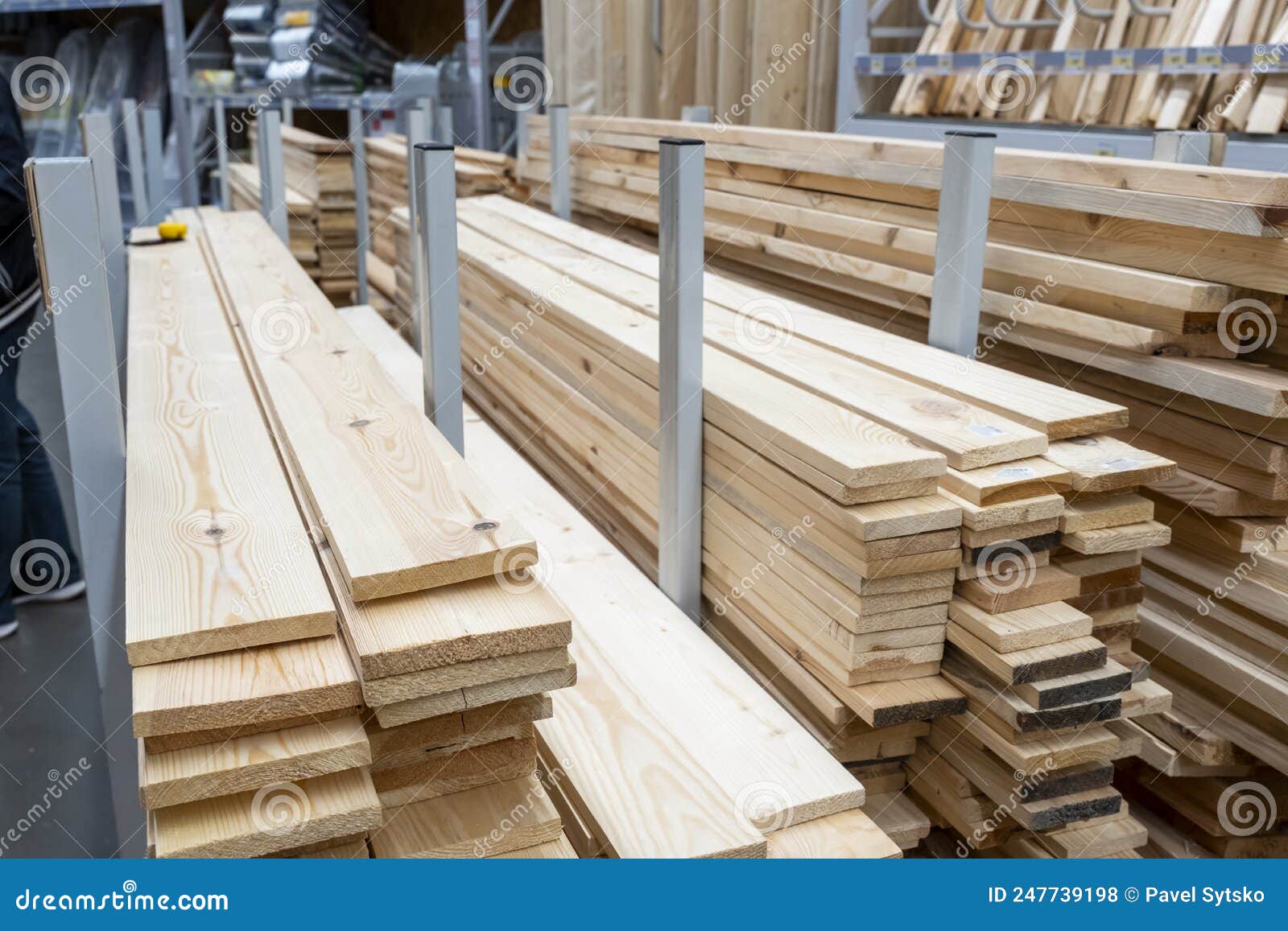 Lumber is Sold in a Store for Construction and Repair Stock Photo ...