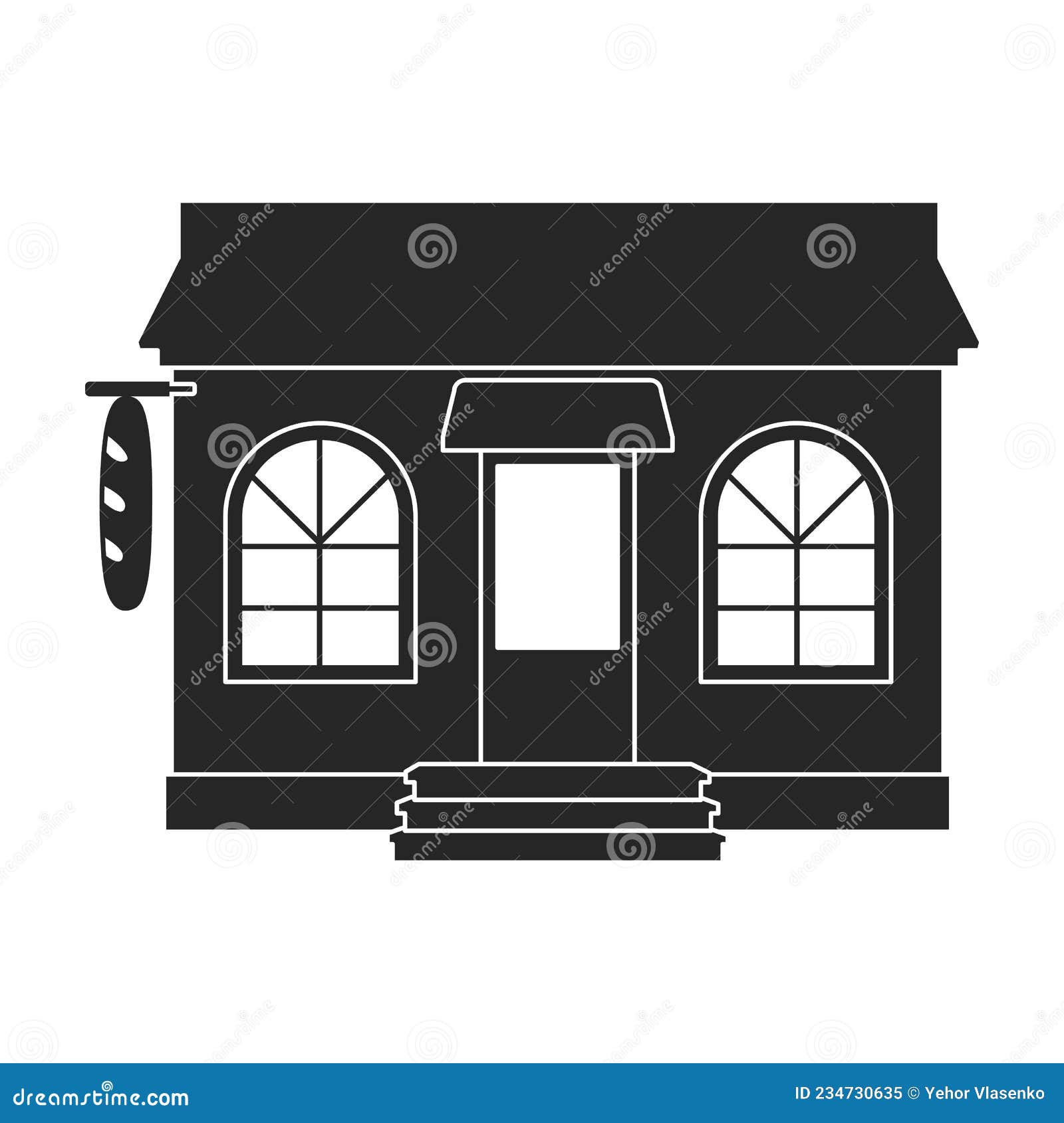 Store Vector Icon.Black Vector Icon Isolated on White Background Store ...