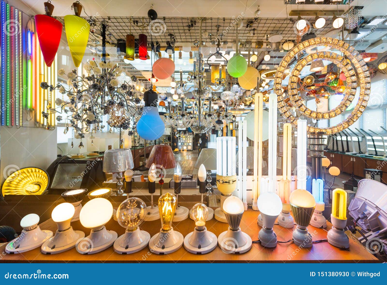Store of Wide Range of Lamps Stock Photo - Image of home, range: 151380930
