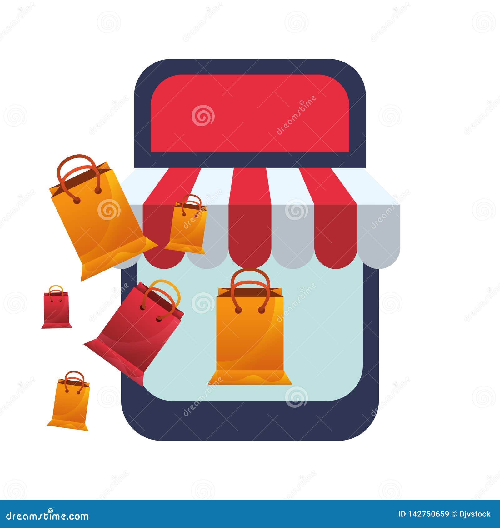 Store window showcase icon stock vector. Illustration of retail - 142750659