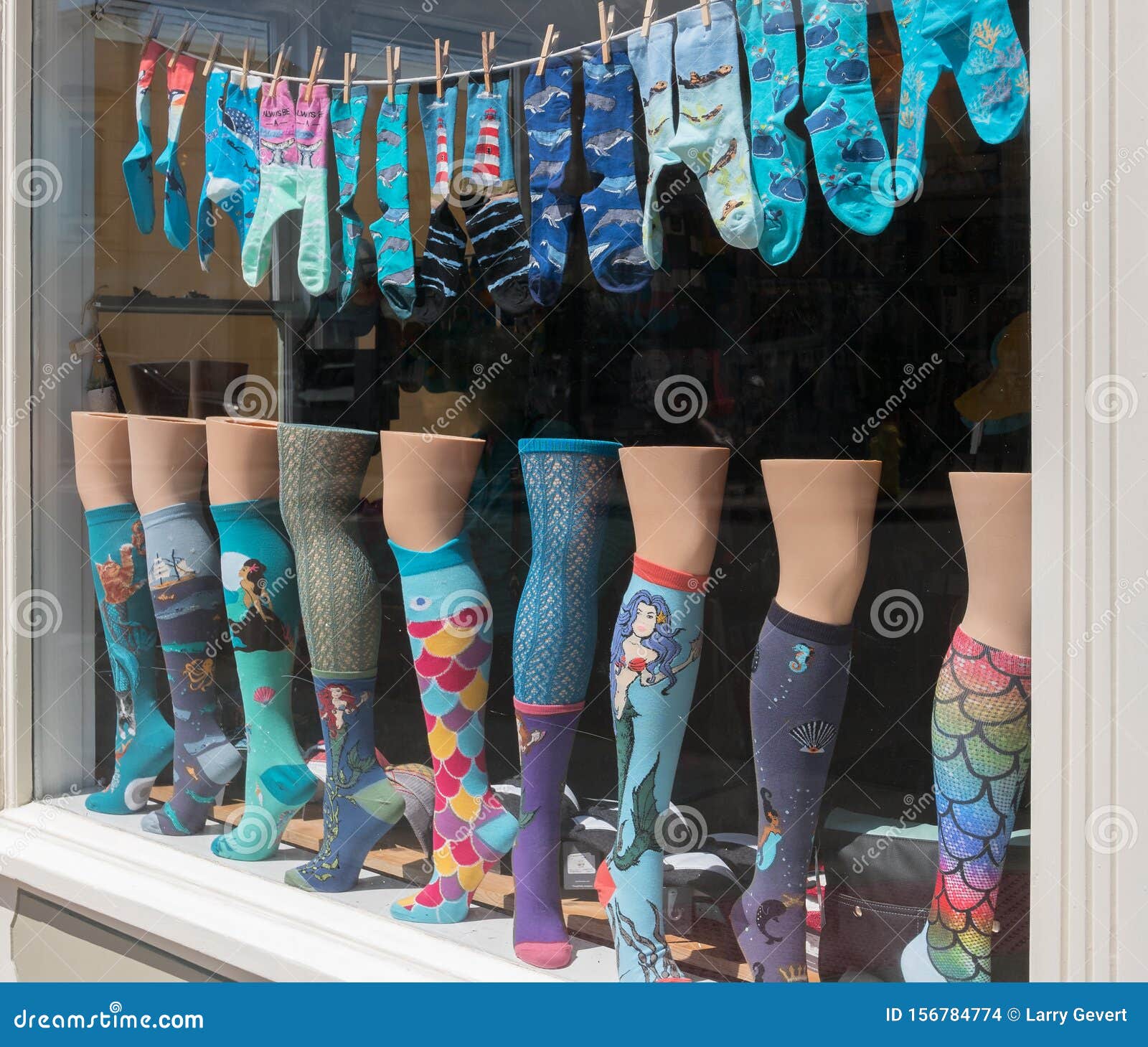 Store Window, Socks and Stockings Editorial Stock Image - Image of ...