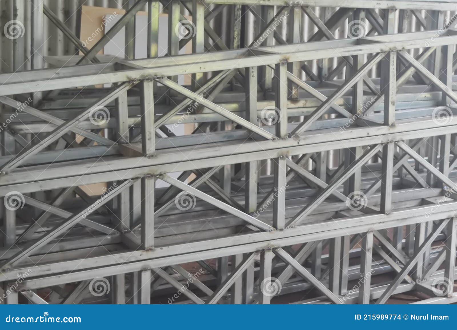Stored metal rigging frame stock photo. Image of galvanized - 215989774