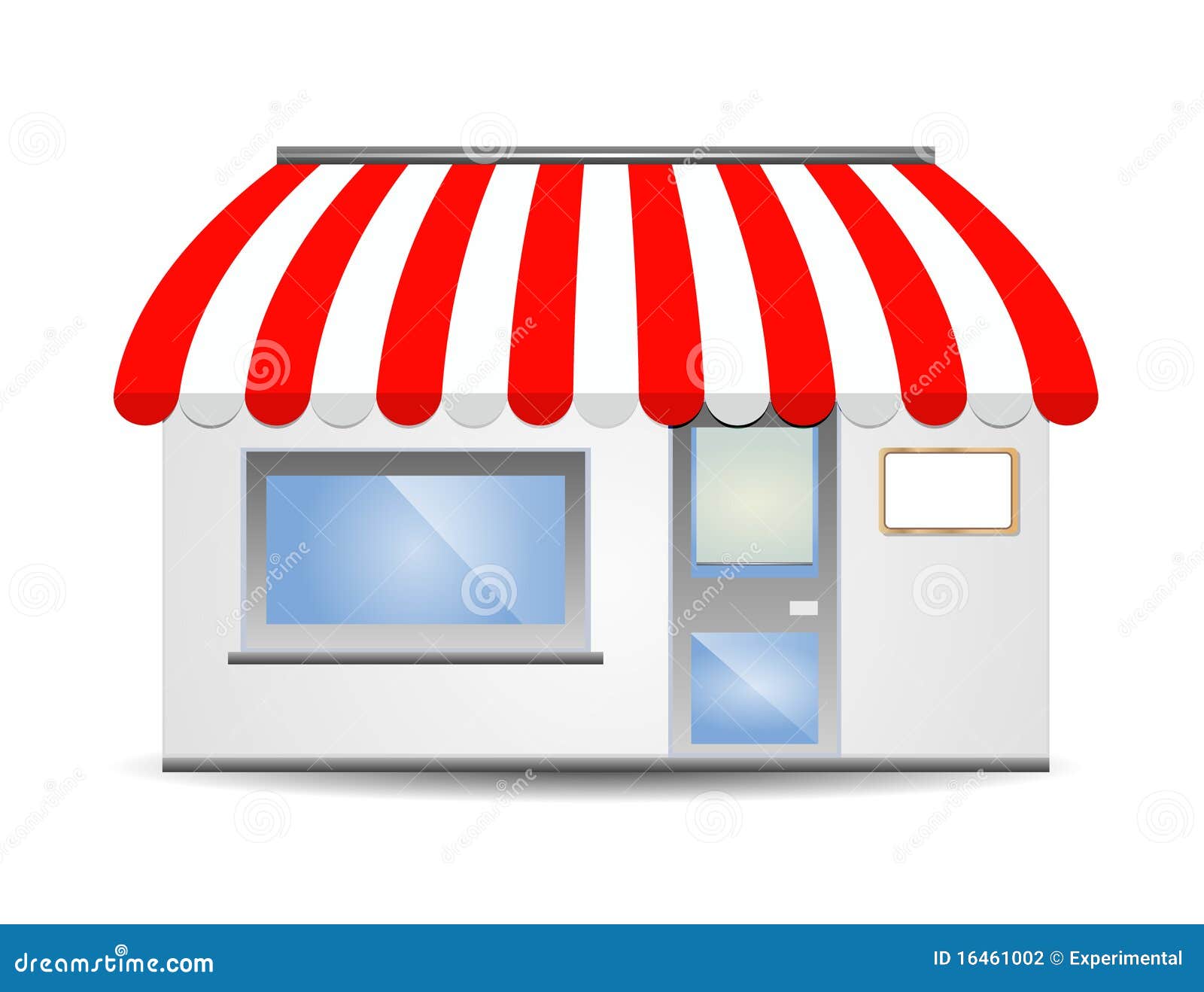 Storefront Awning in red stock vector. Illustration of edge - 16461002