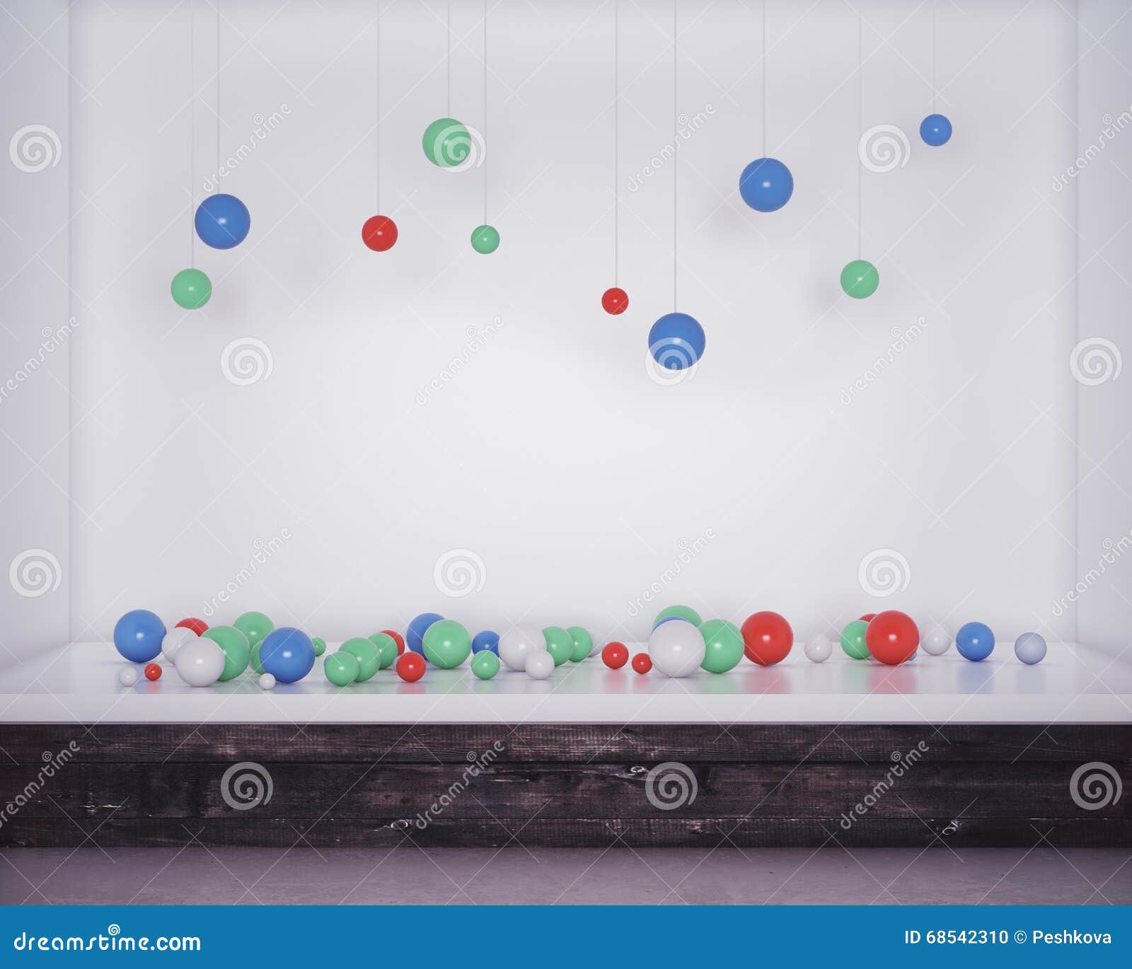 Storefront with balloons stock illustration. Illustration of hollow ...