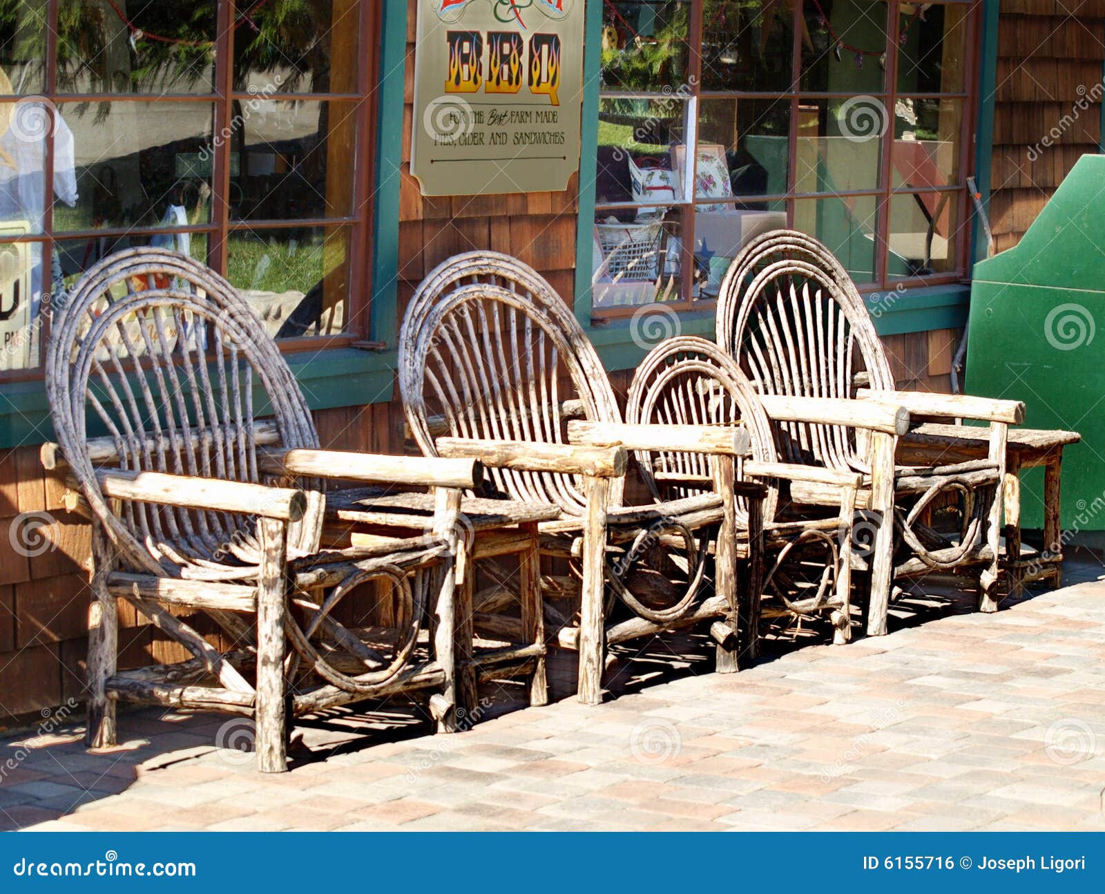 Storefront chairs stock photo. Image of antique, rustic - 6155716