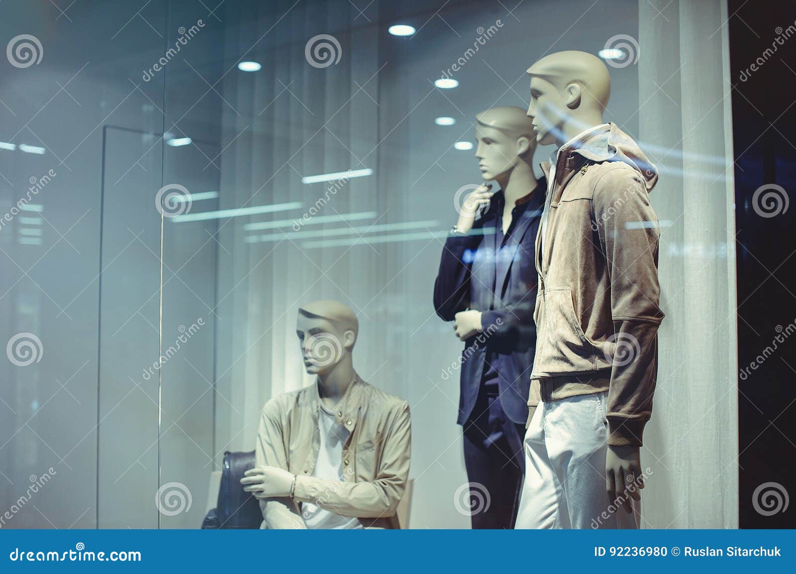 Storefront of Men`s Clothing Stock Photo - Image of outfit, outdoor ...