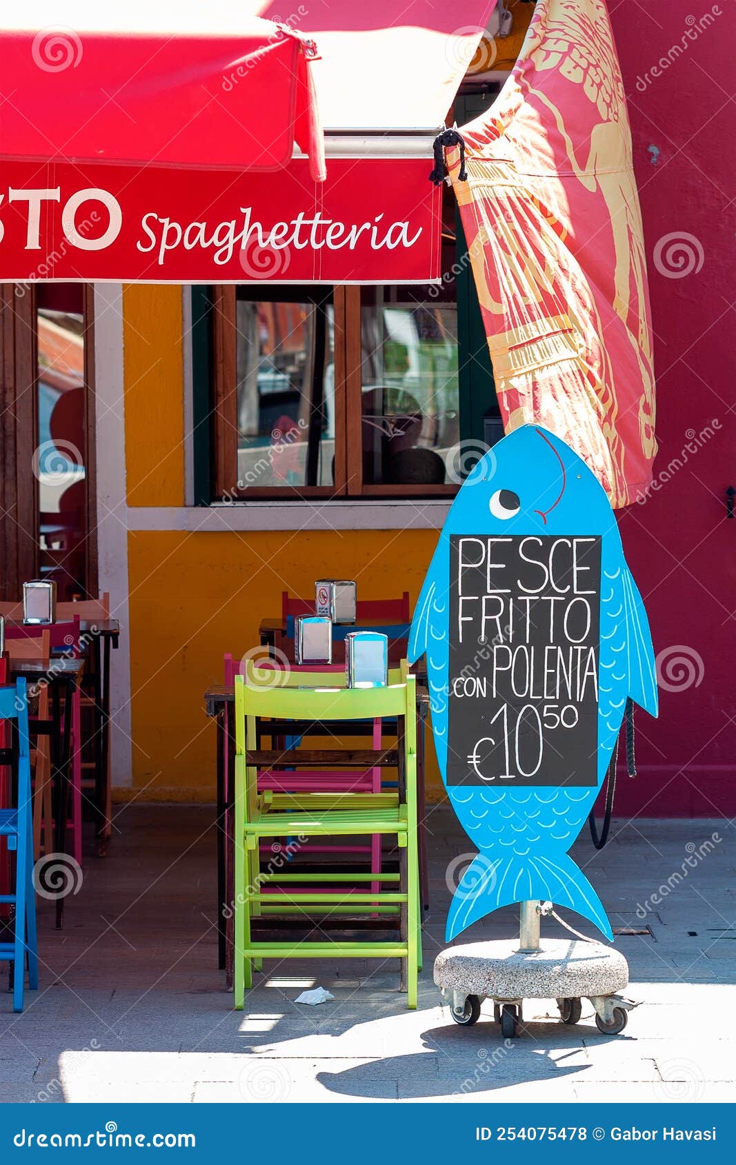 Storefront Sign Shape of a Fish Stock Photo - Image of design ...