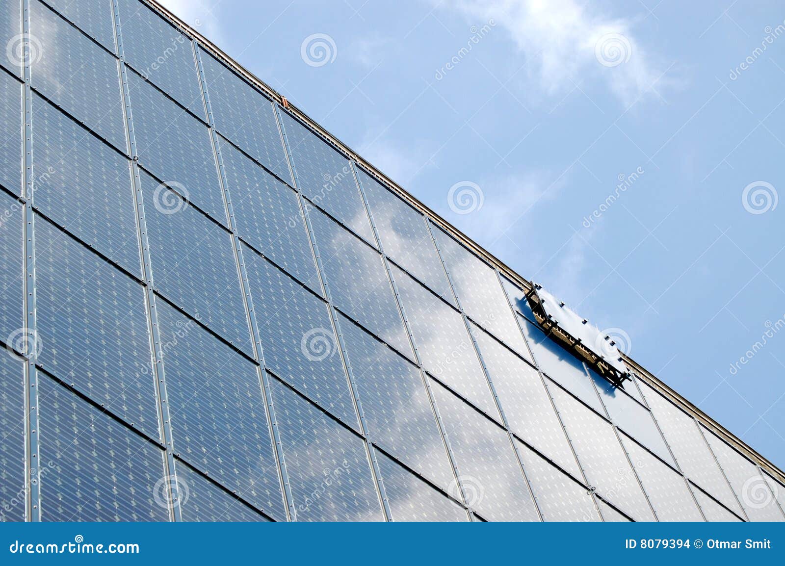 Storefront with Solar Panels Stock Photo - Image of solar, light: 8079394