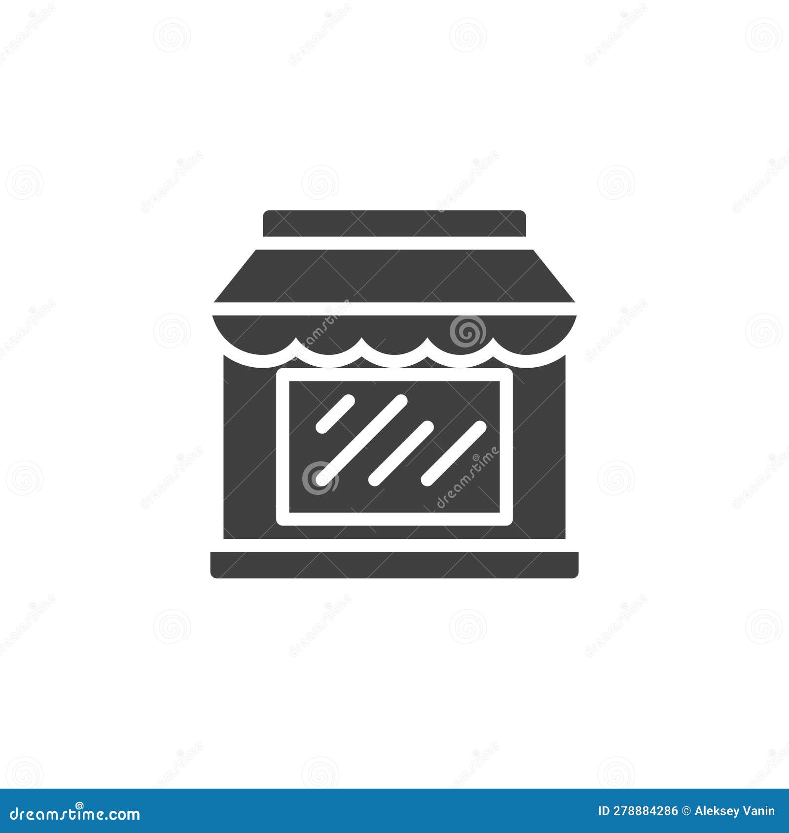Storefront store Icon stock vector. Illustration of outlet - 278884286