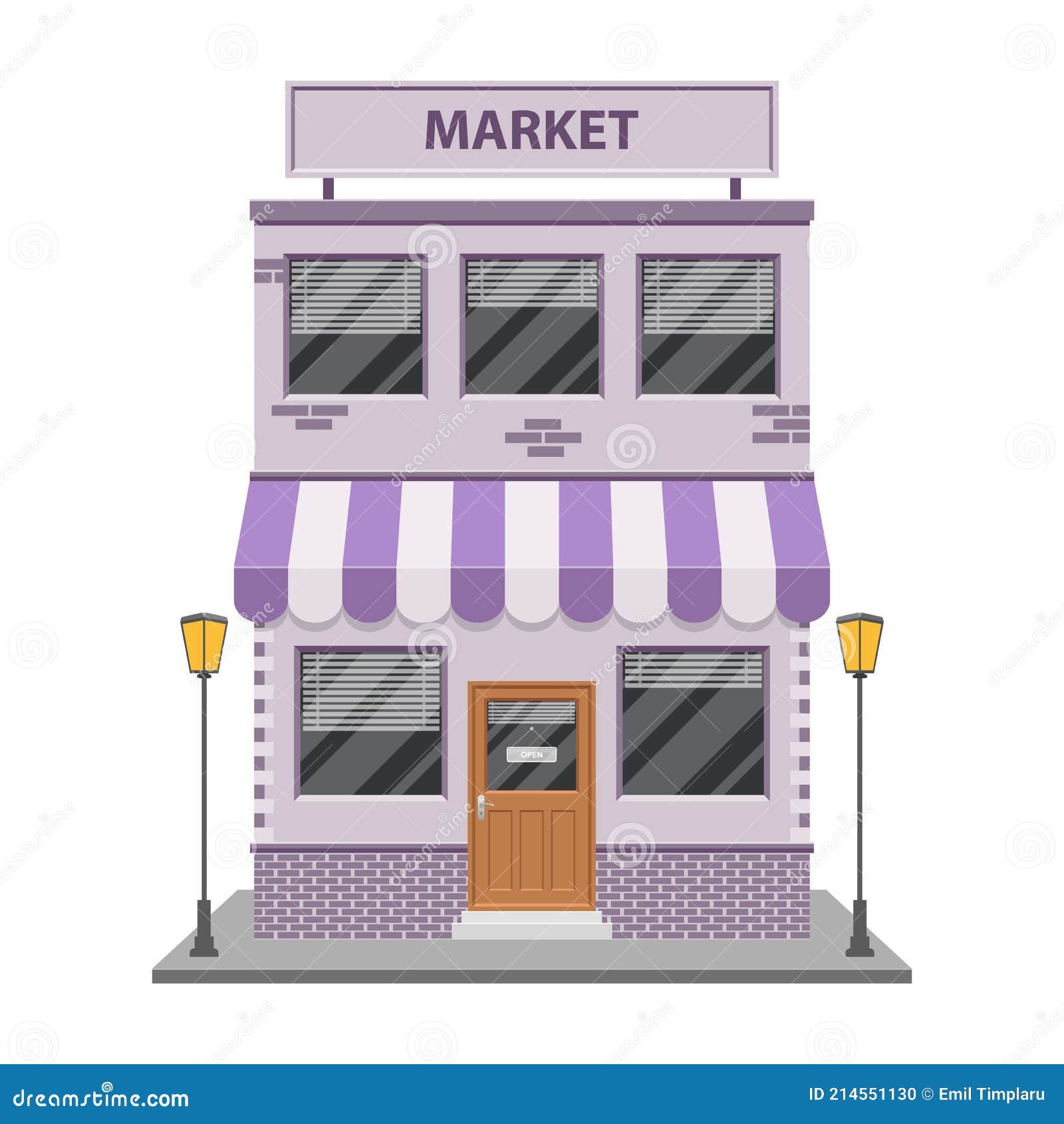 Storefront Vector Design Illustration Stock Vector - Illustration of ...
