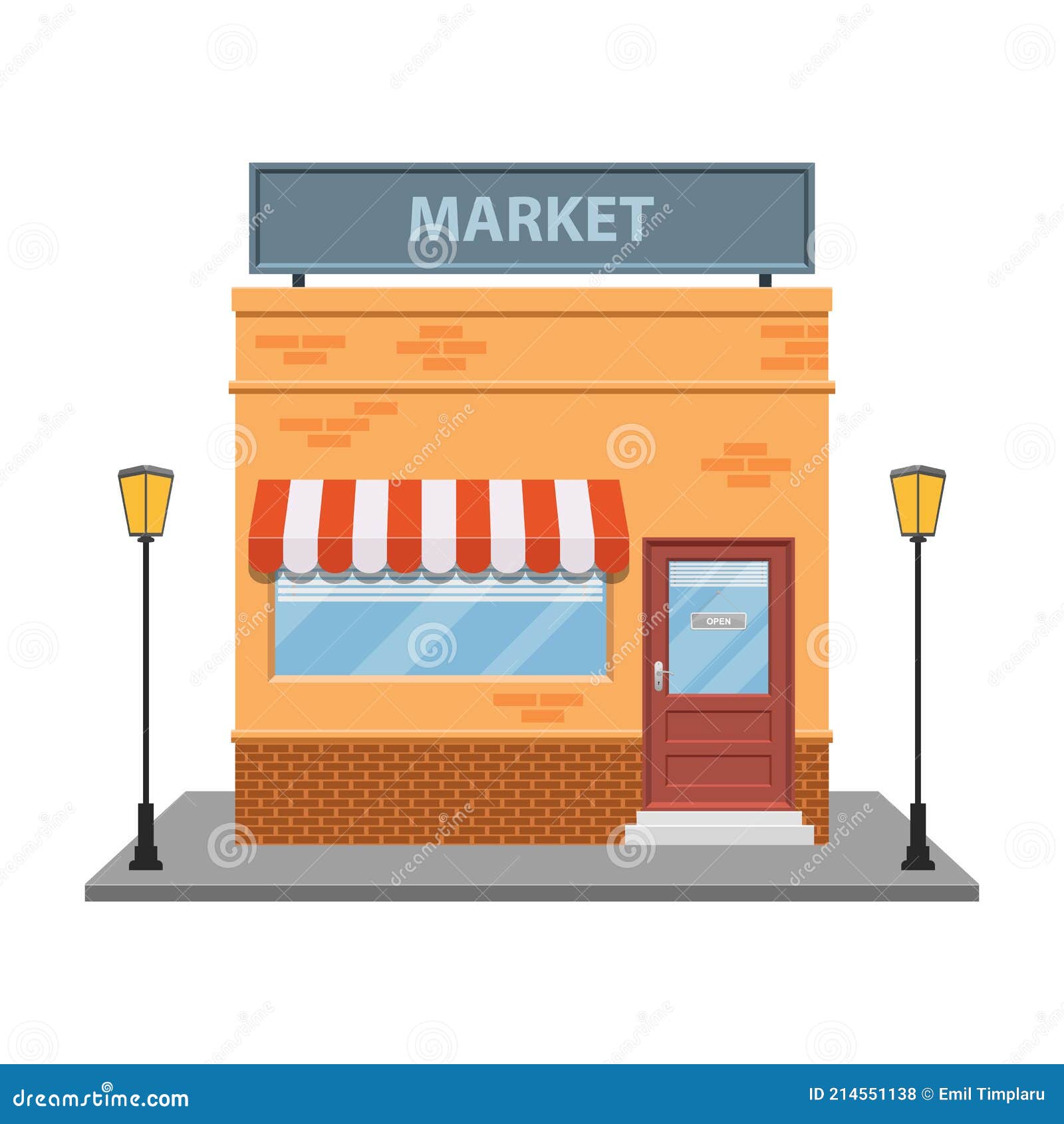 Storefront Vector Design Illustration Stock Vector - Illustration of ...