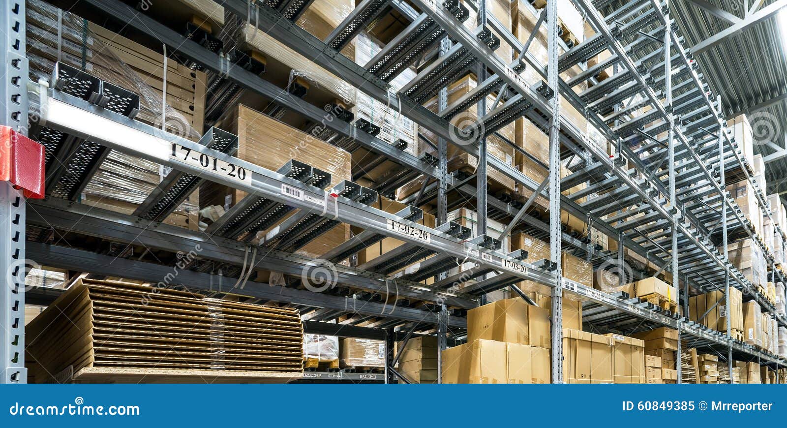 Storehouse stock image. Image of industrial, metal, long - 60849385