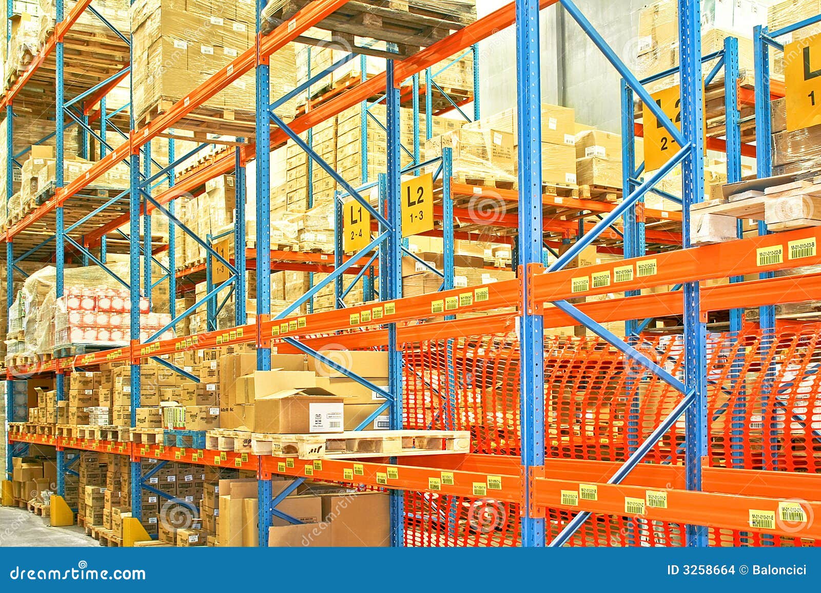 Storehouse industry stock photo. Image of package, merchandise - 3258664