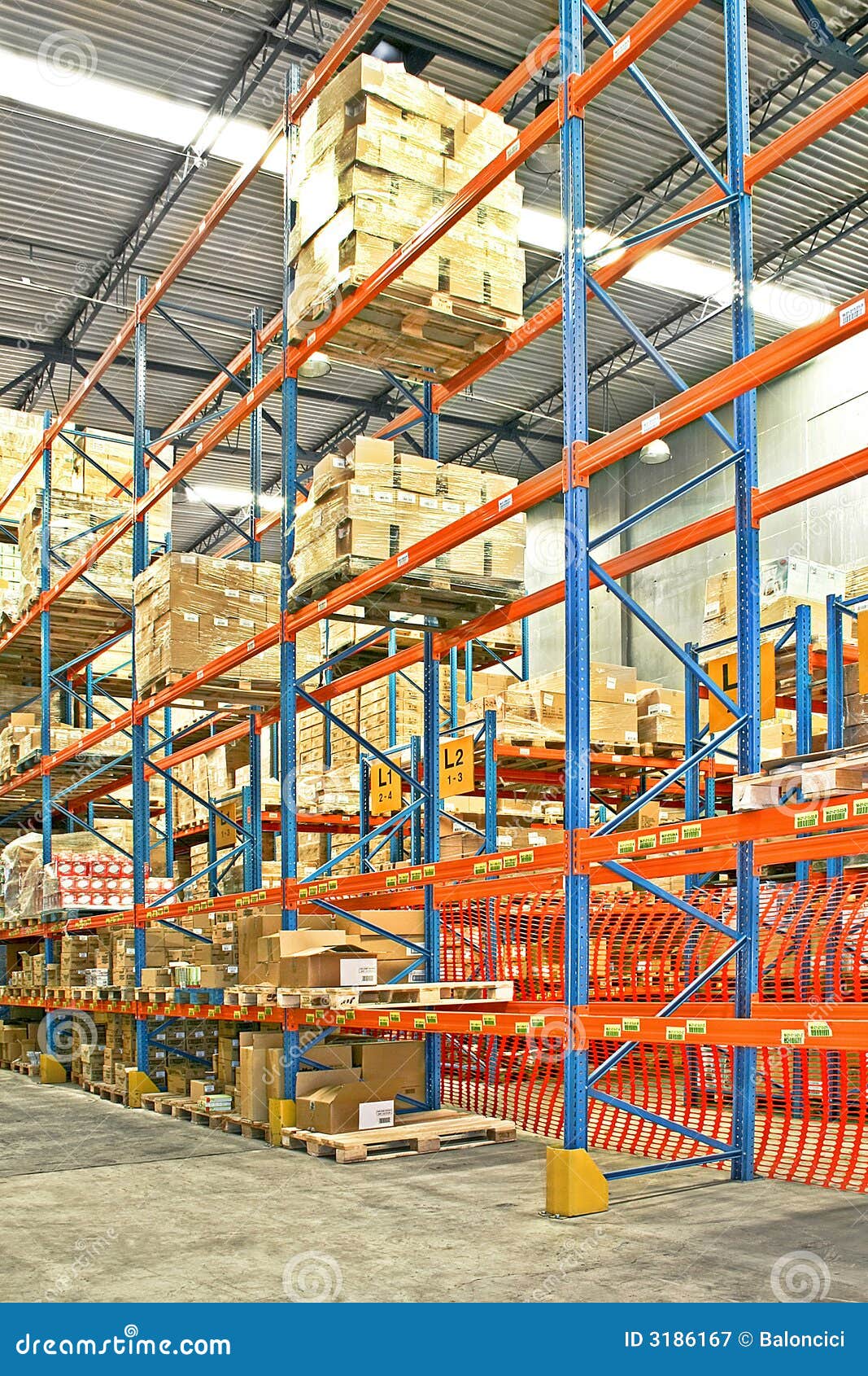 Storehouse shelves stock image. Image of rack, lines, shelves - 3186167