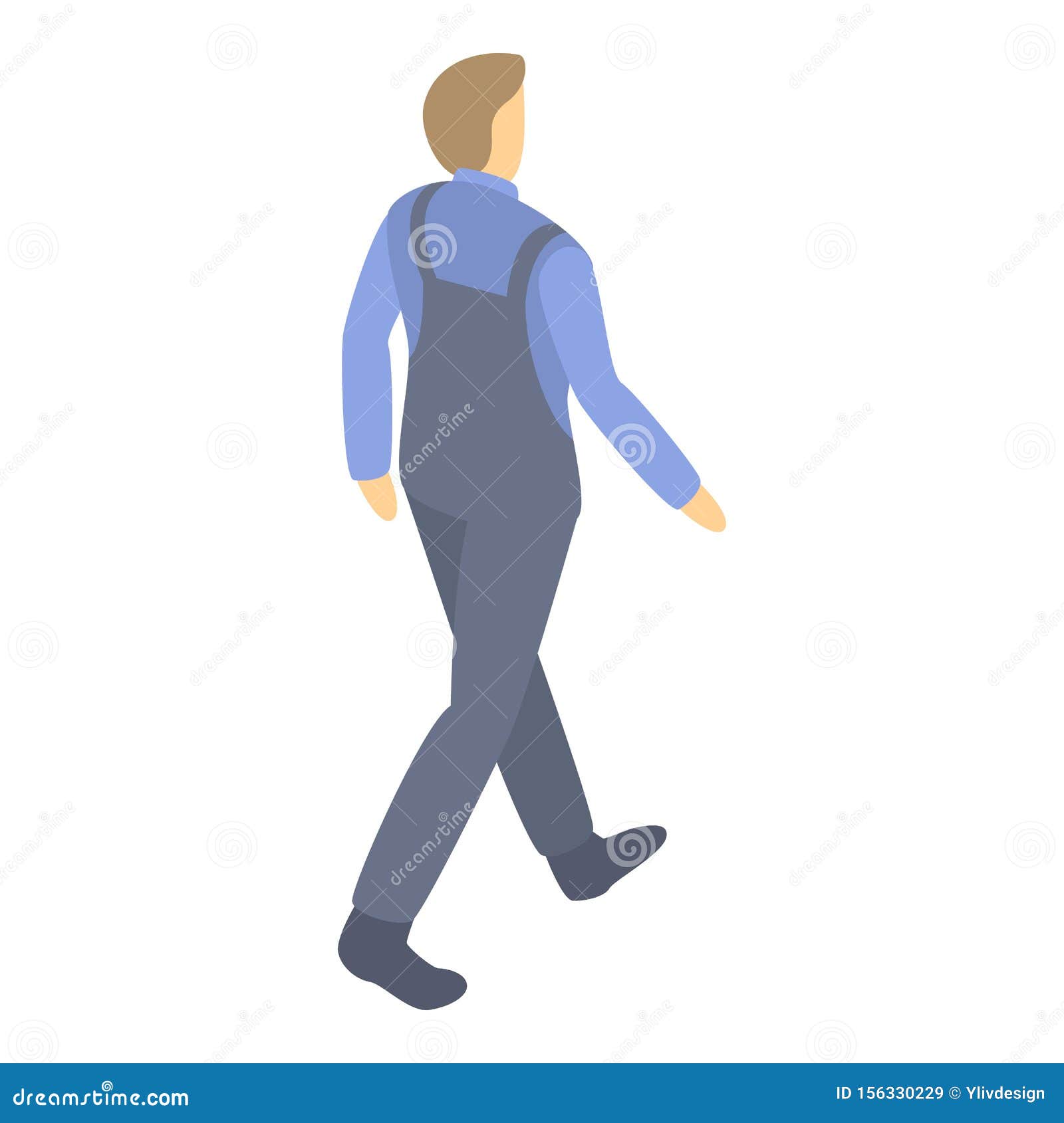 Storekeeper Icon, Isometric Style Stock Vector - Illustration of ...