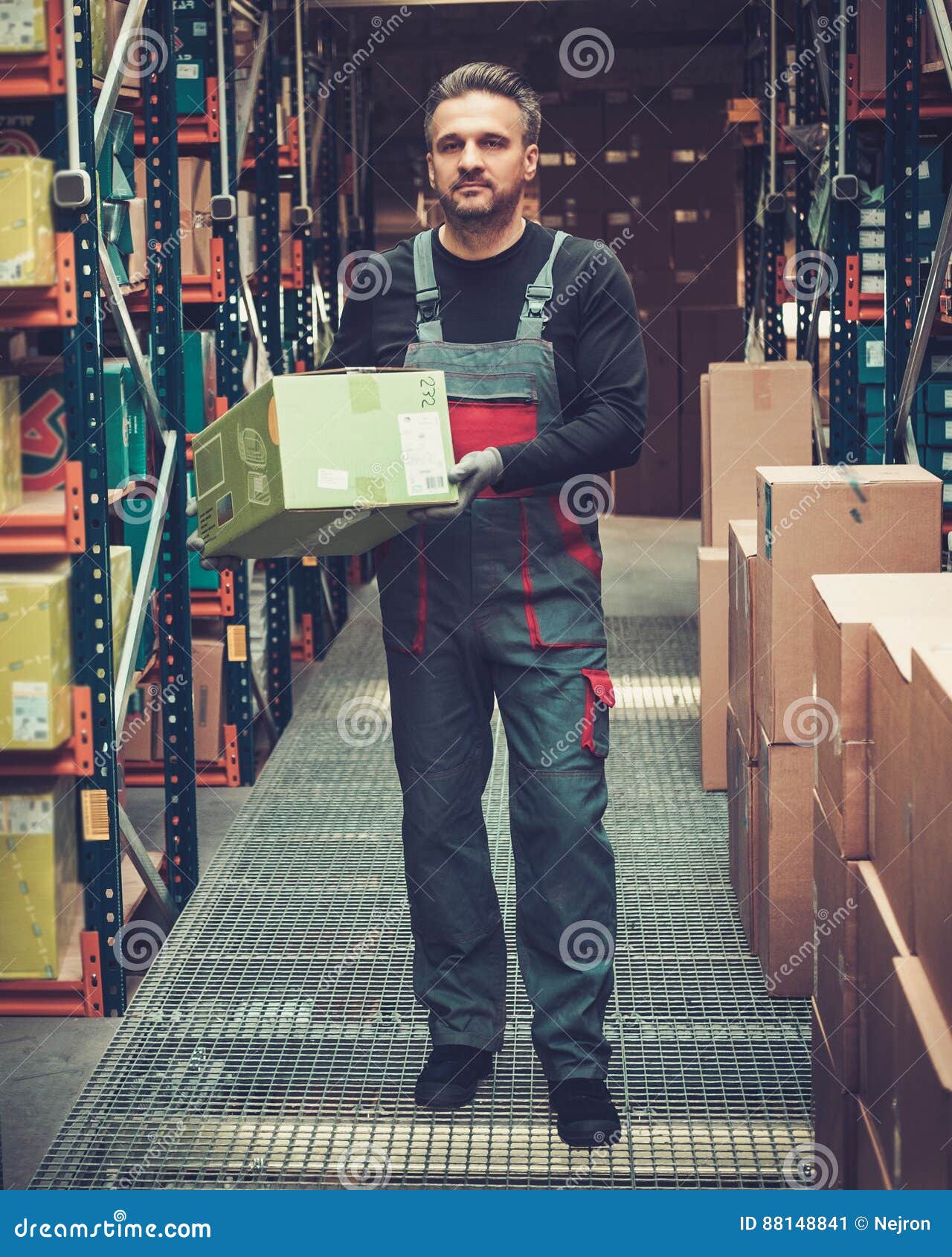 Storekeeper Working in a Warehouse Stock Image - Image of order ...