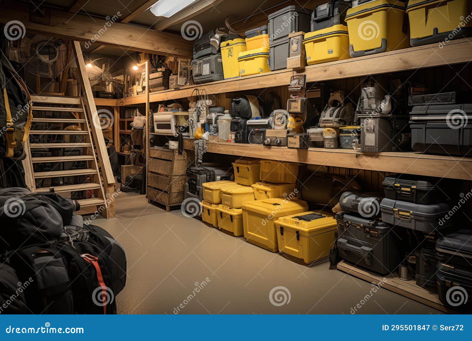 Storeroom with things stock image. Image of steel, nail - 295501847