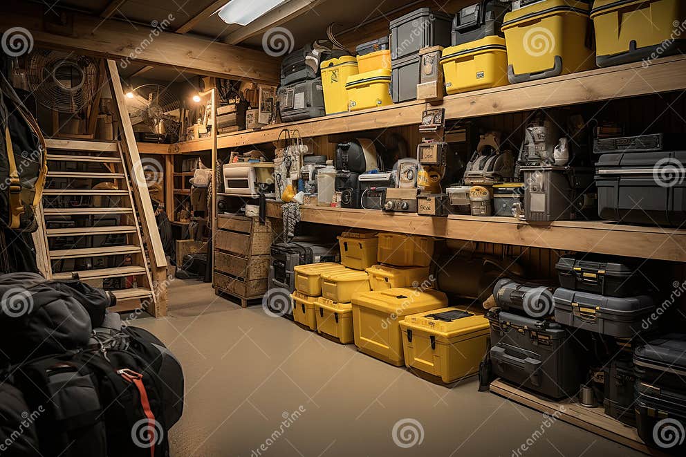 Storeroom with things stock image. Image of steel, nail - 295501847