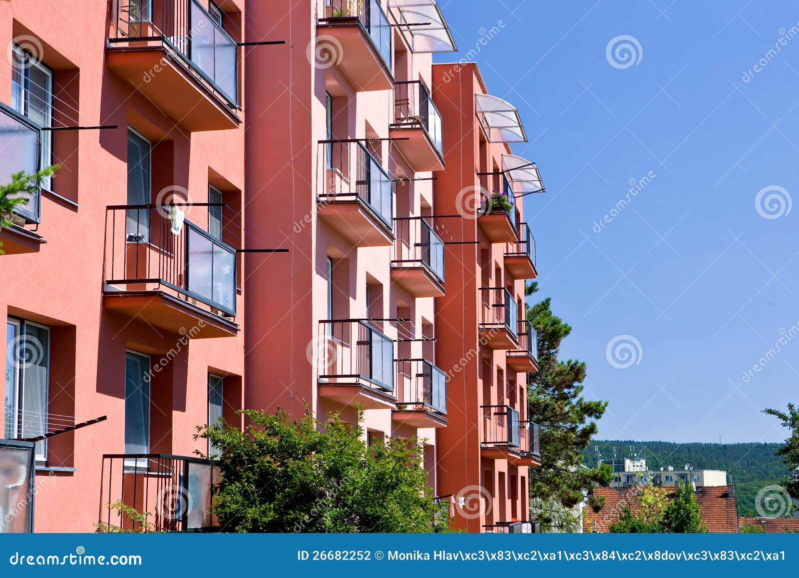 Storey house stock photo. Image of modern, blue, exterior - 26682252